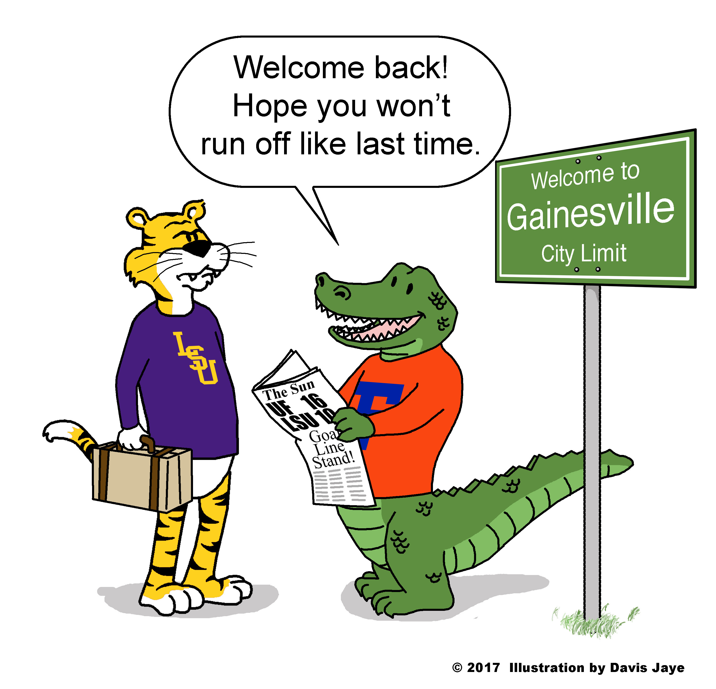 SEC Football Cartoons by Davis Jaye at Coroflot.com