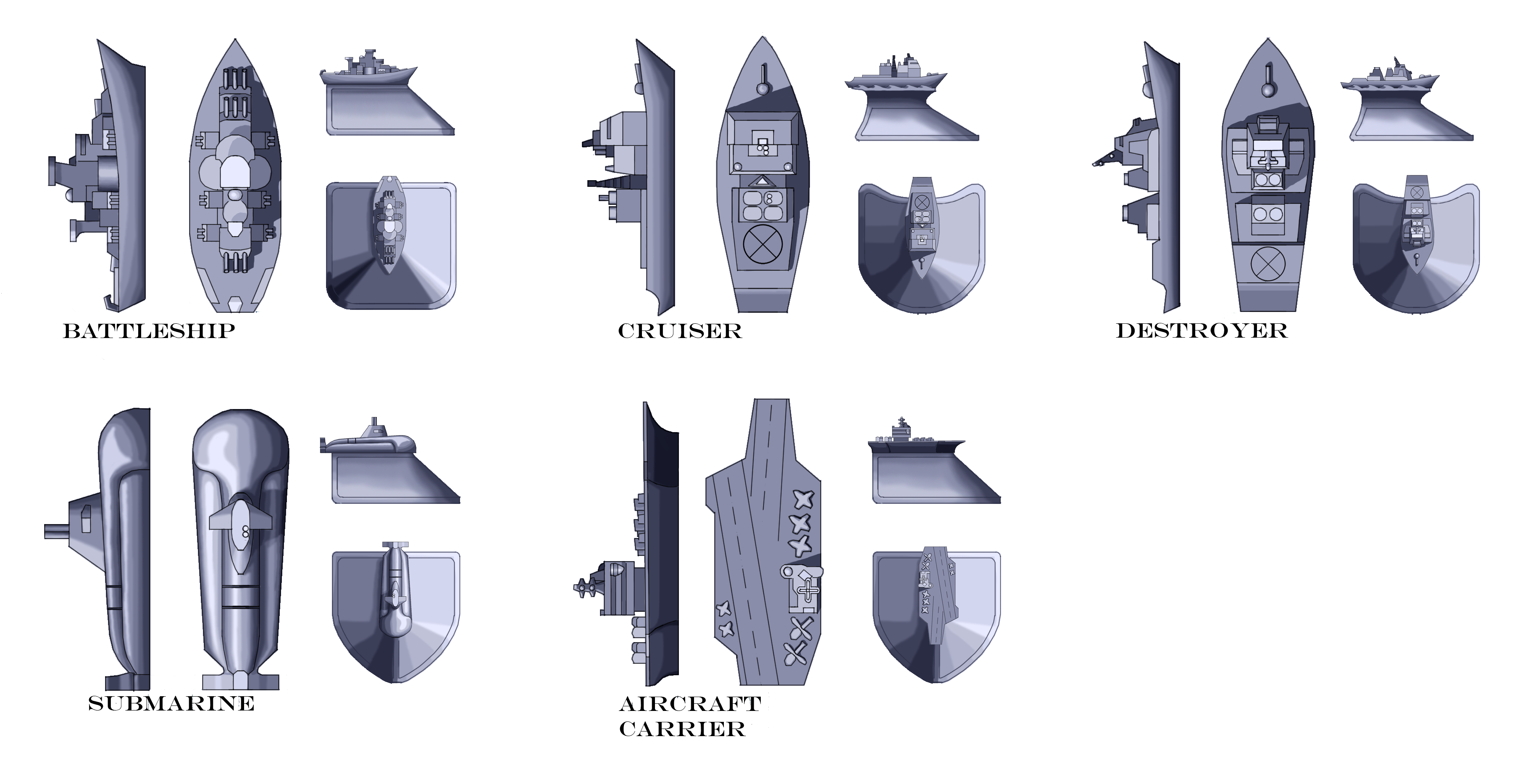 Battleship Live Game Tokens by Irena Eckard at Coroflot.com