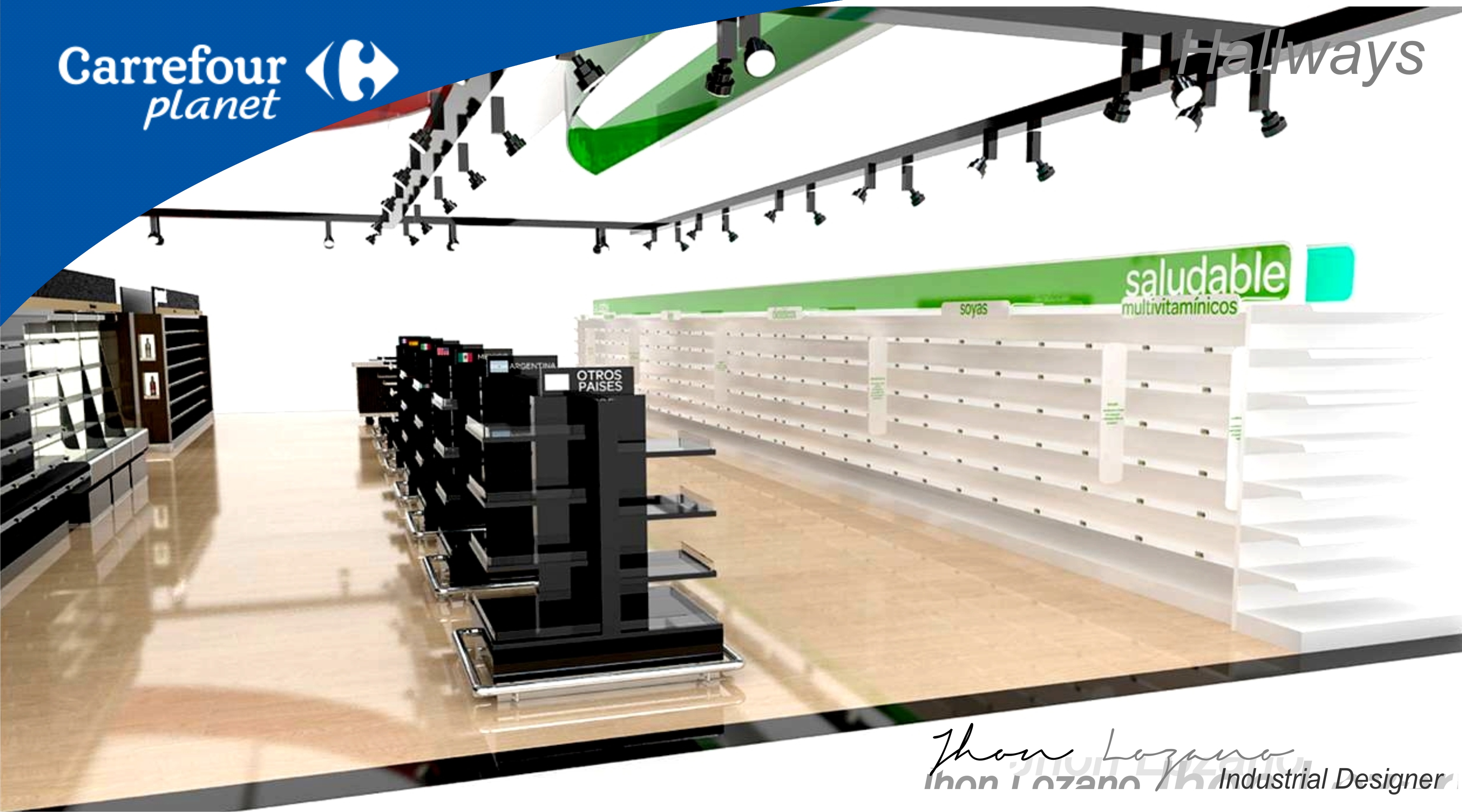 3D modeling carrefour project by john lozano at Coroflot.com