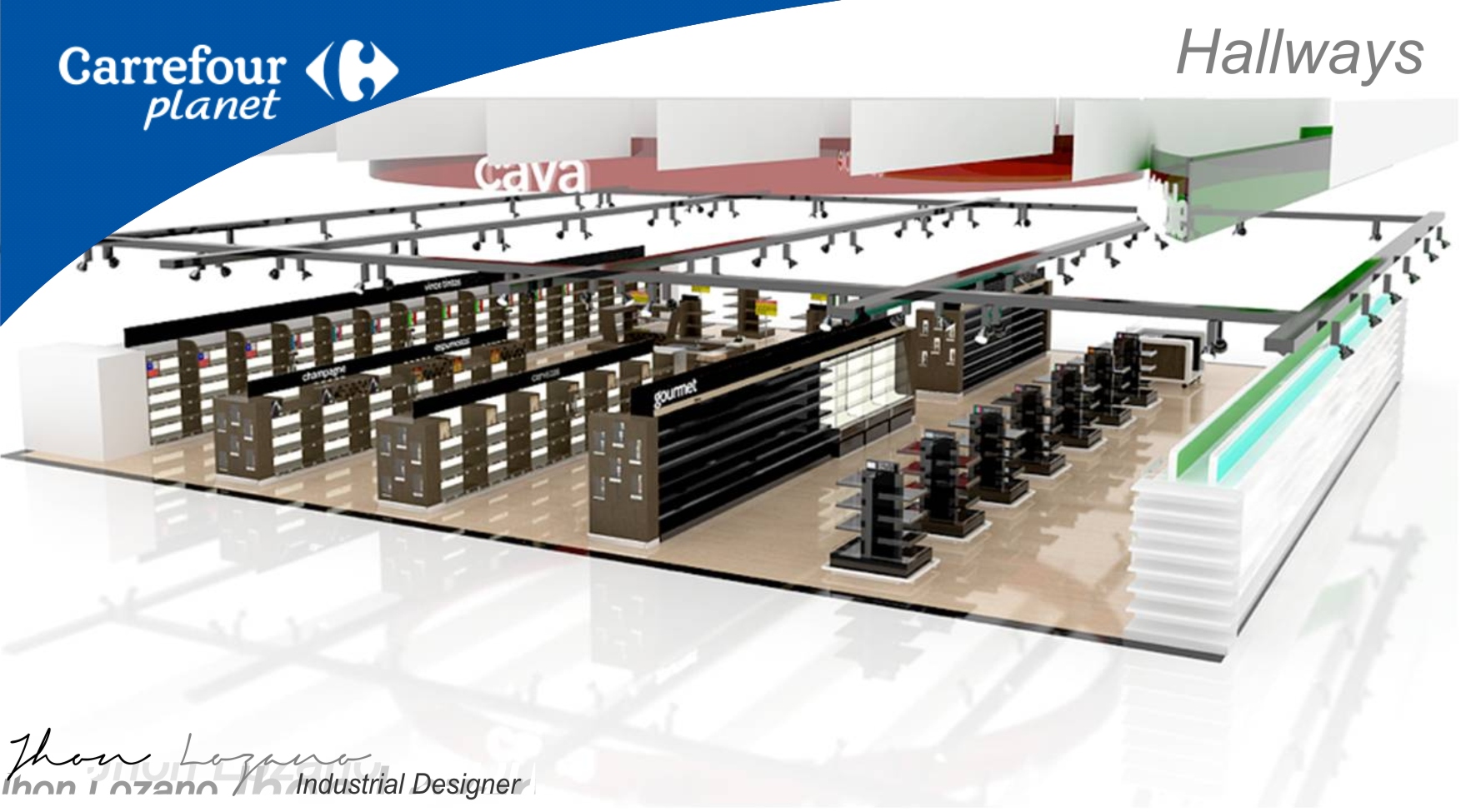 3D modeling carrefour project by john lozano at Coroflot.com