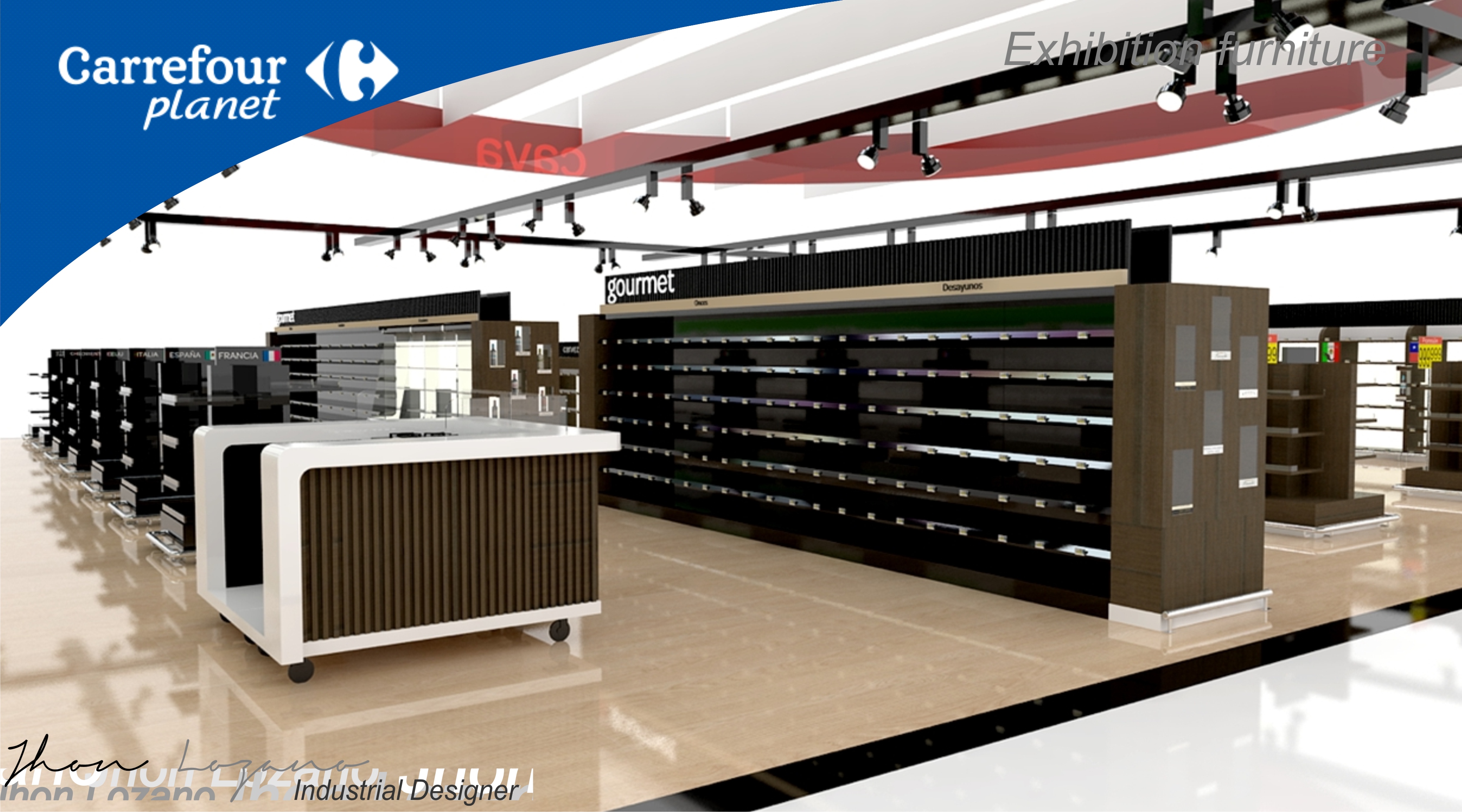 3D modeling carrefour project by john lozano at Coroflot.com