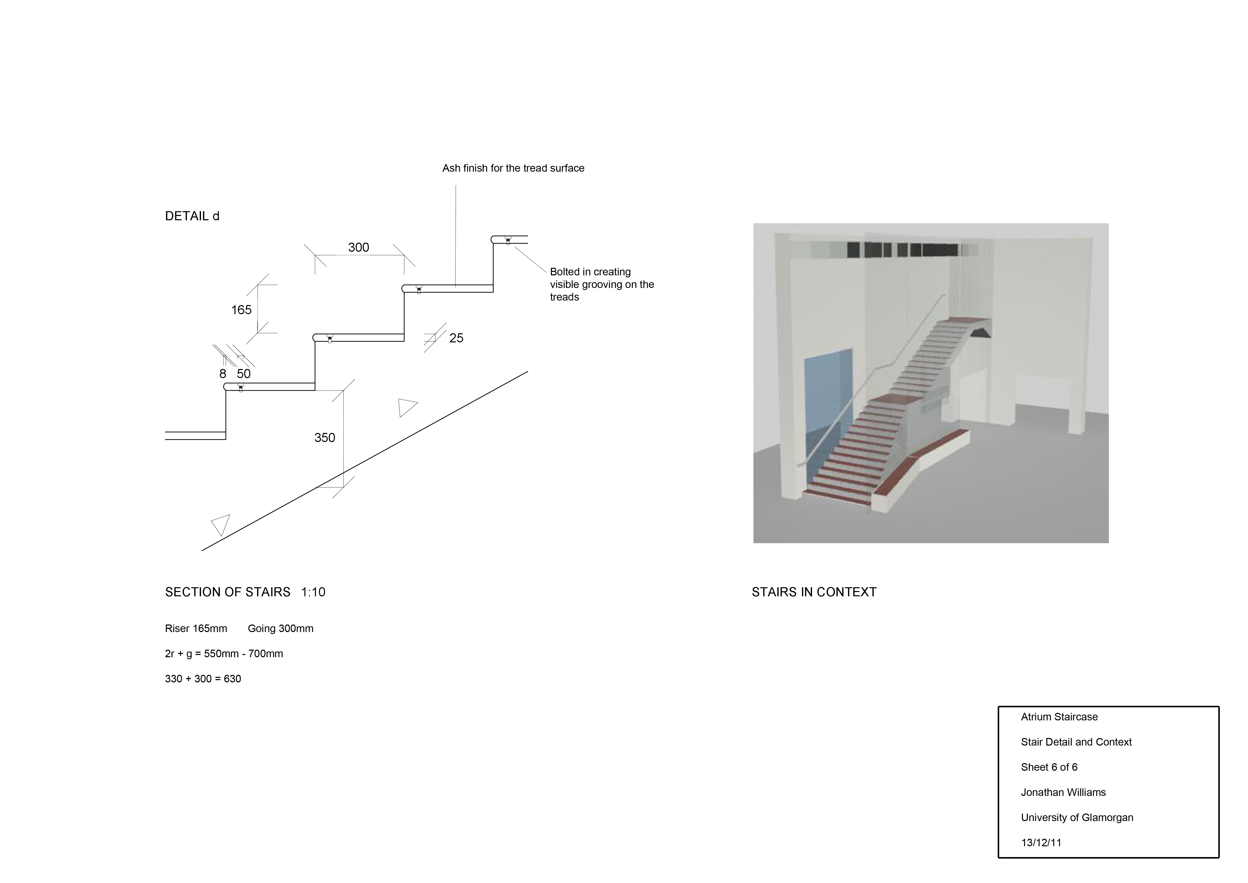 Atrium Staircase by Jonathan Williams at Coroflot.com