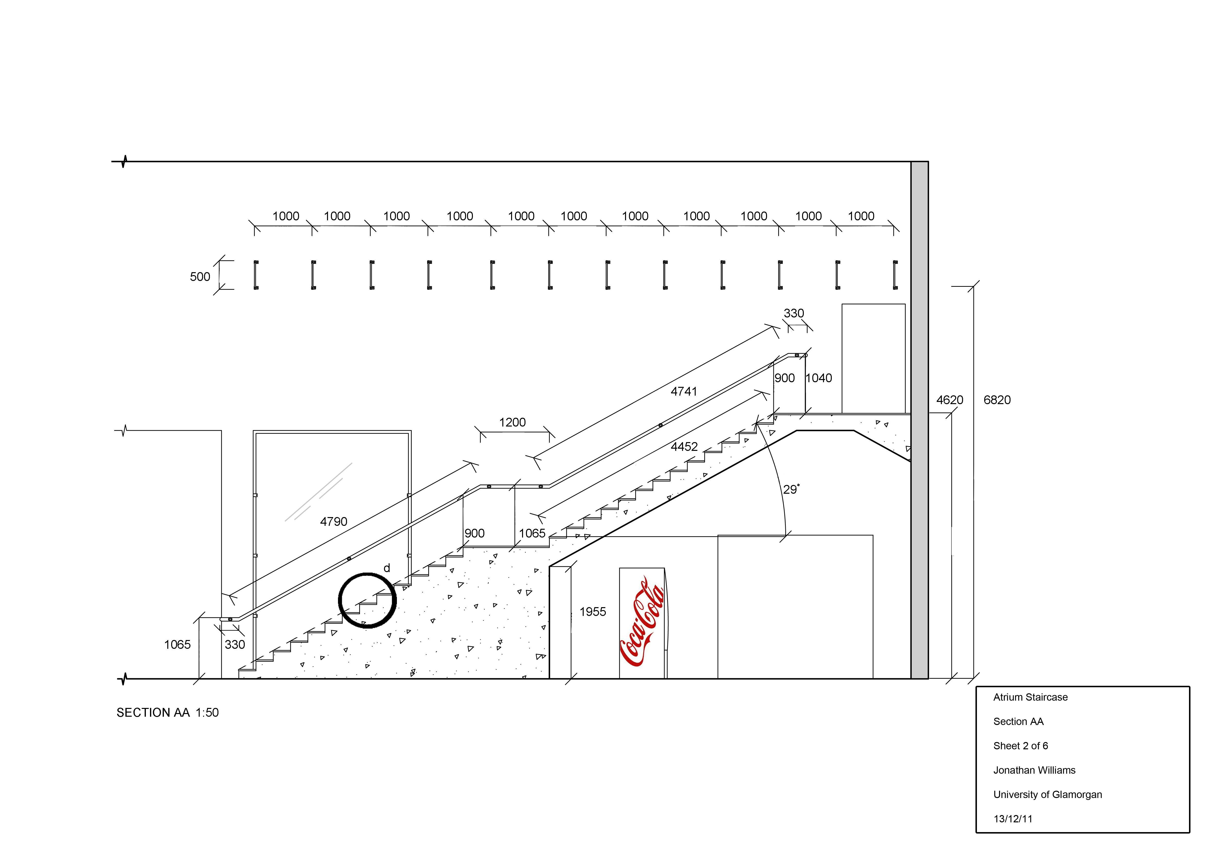 Atrium Staircase by Jonathan Williams at Coroflot.com