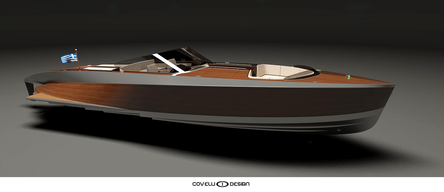 40' electric speed boat by Jeremy Covelli at Coroflot.com
