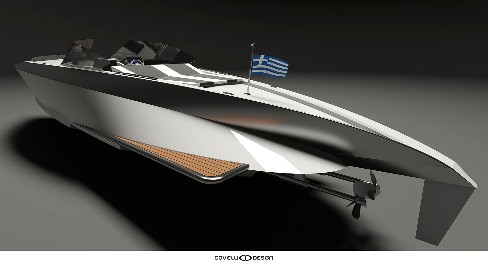 40' electric speed boat by Jeremy Covelli at Coroflot.com