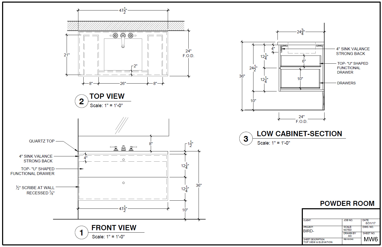 Millwork CAD shop drawing service by AG CAD Designs at Coroflot.com