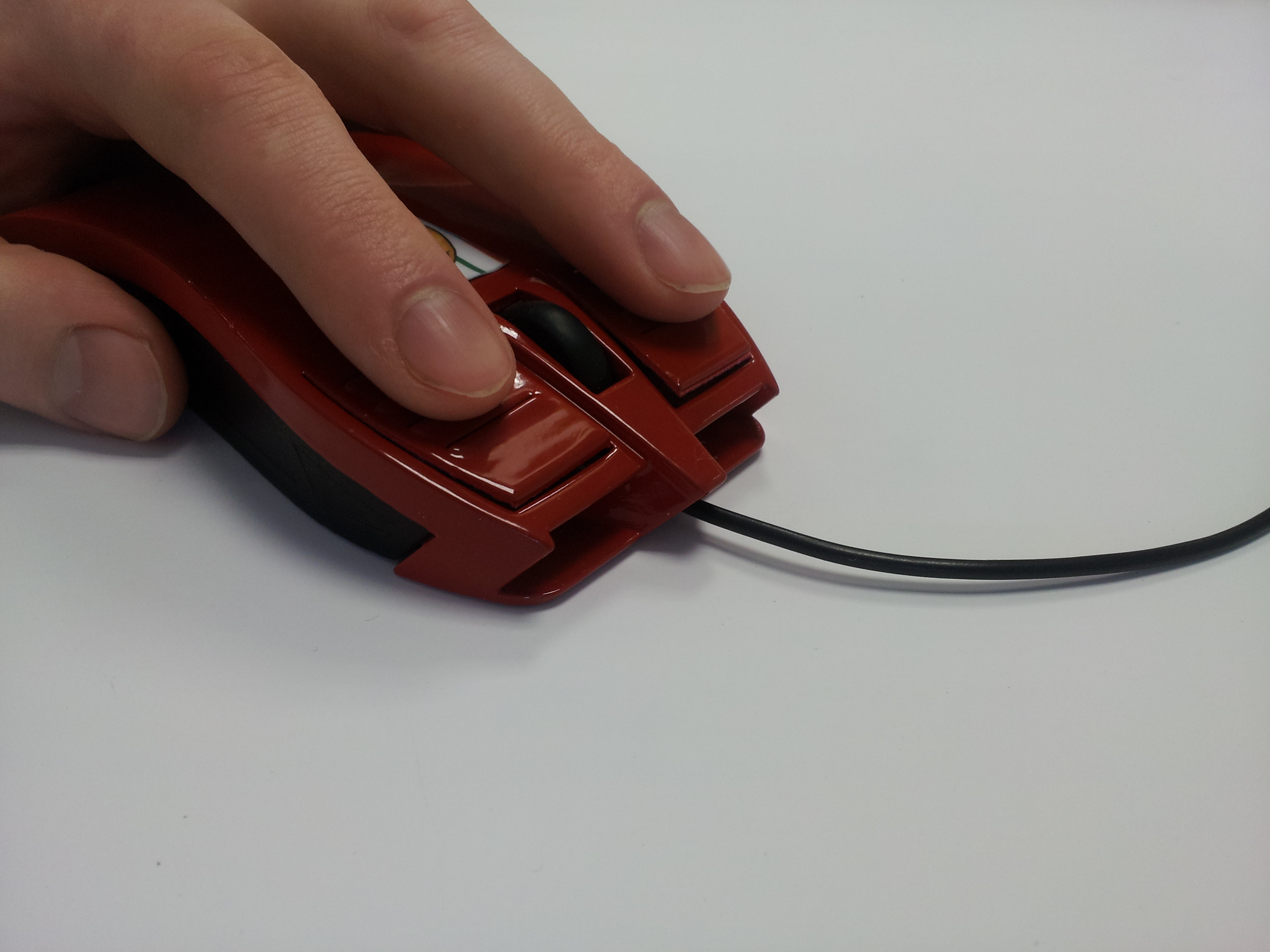 3D Printed and designed computer mouse by Samuel Marston at Coroflot.com