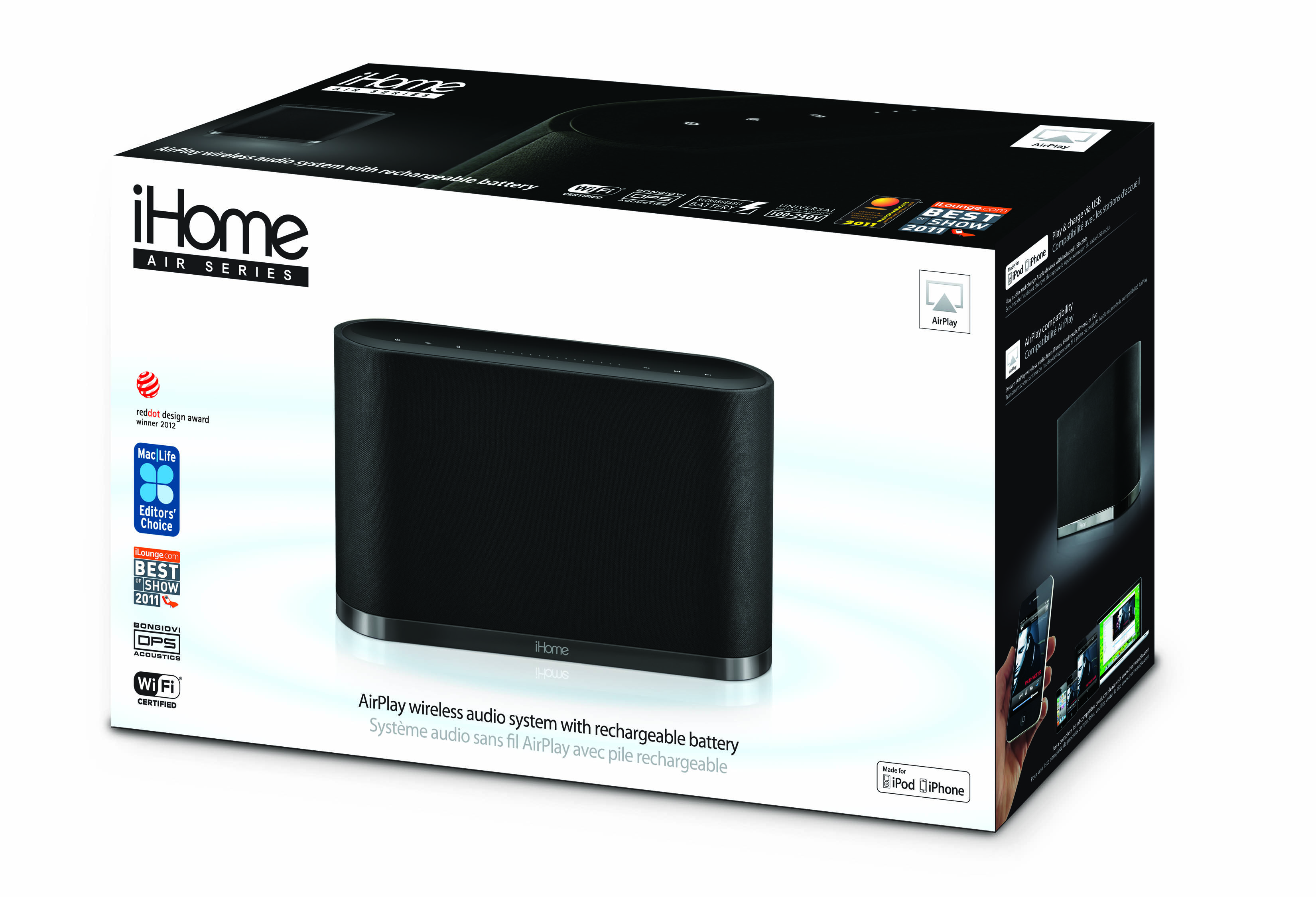 iHome iW1 AirPlay Wireless Speaker by Andrew Skurdal at Coroflot.com