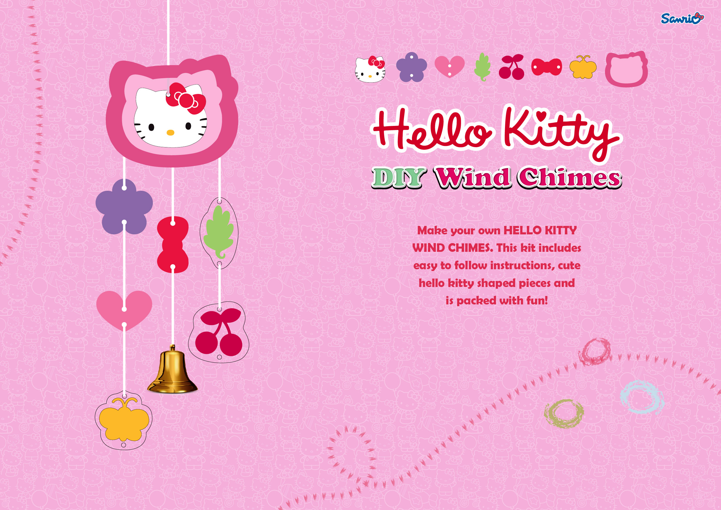 Hello Kitty DIY Wind Chime by I-Chen Wu at Coroflot.com