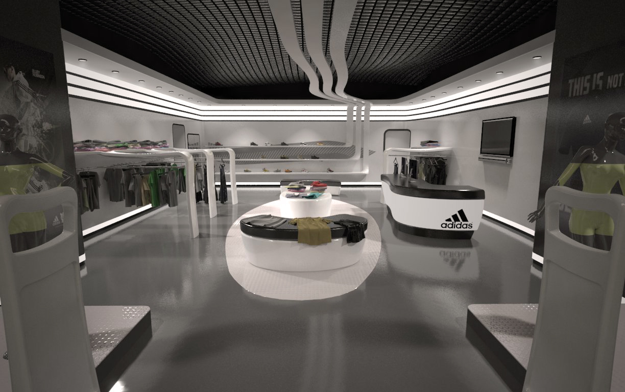 adidas store concept by Levente Szatmari at Coroflot.com