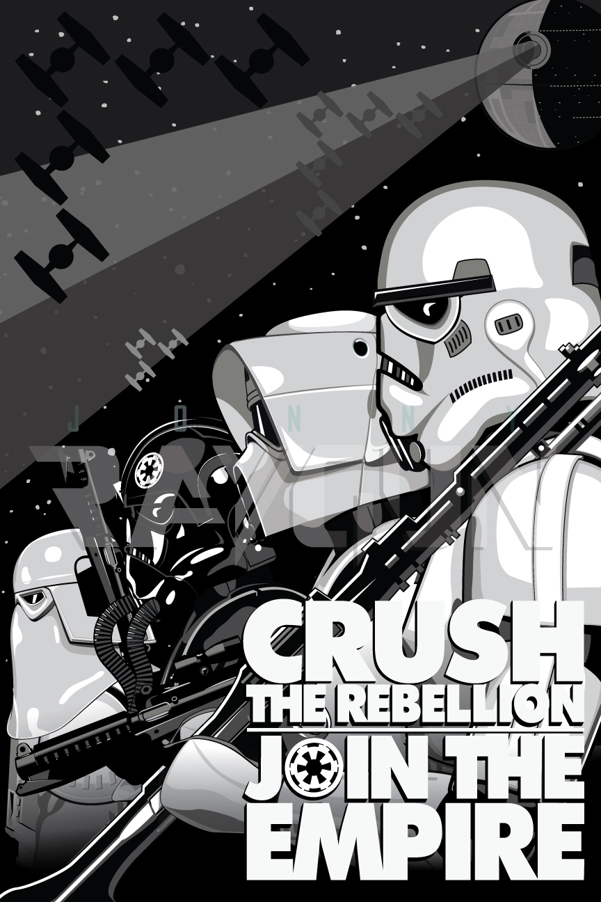 Crush The Rebellion | Propaganda Poster by Jon Hill at Coroflot.com