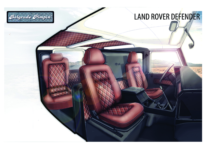 land rover defender interior redesign by Kosan Stanojevic at Coroflot.com