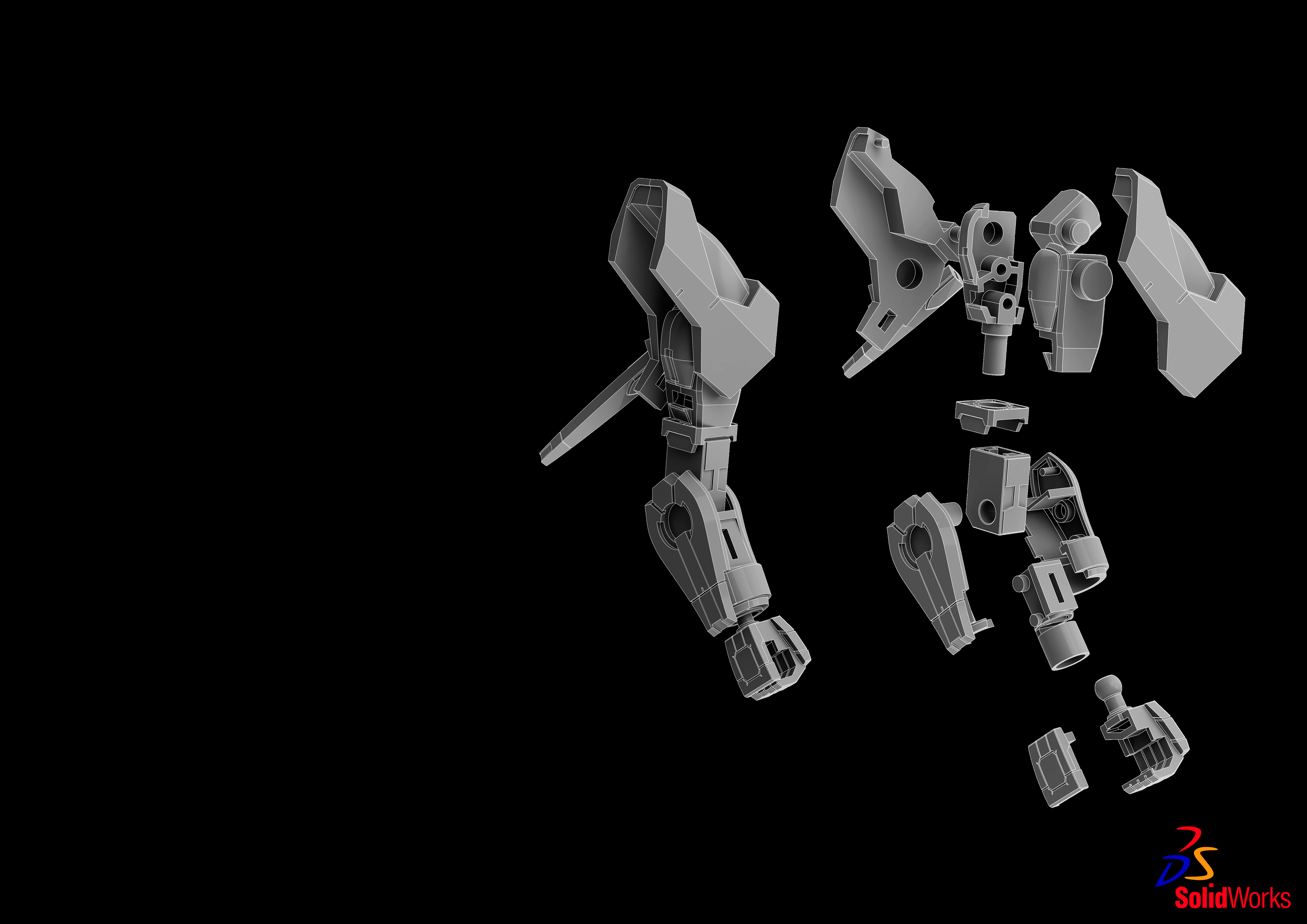 Gundam Solidworks Model by Vasyl Rabshtyna at Coroflot.com