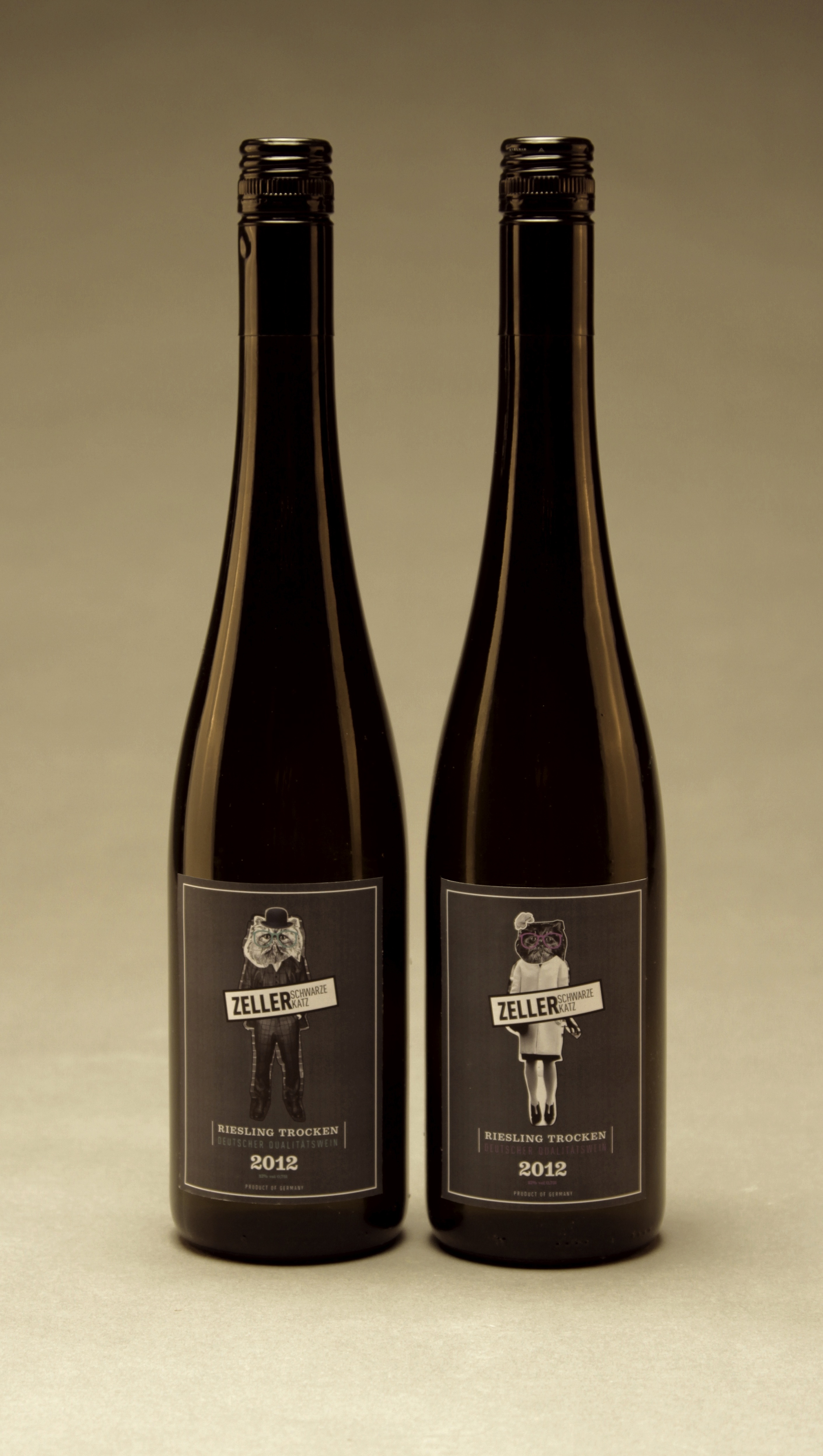 Zeller Schwarze Katz Wine Packaging by Samantha Fine at Coroflot.com