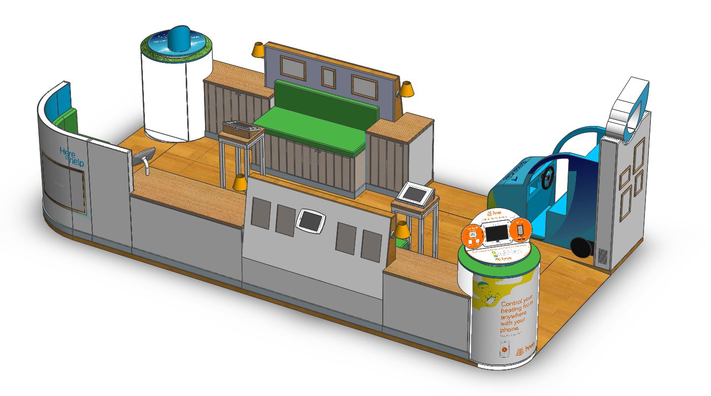 British Gas Kiosks for Green Room Retail by S. Lee Price at Coroflot.com