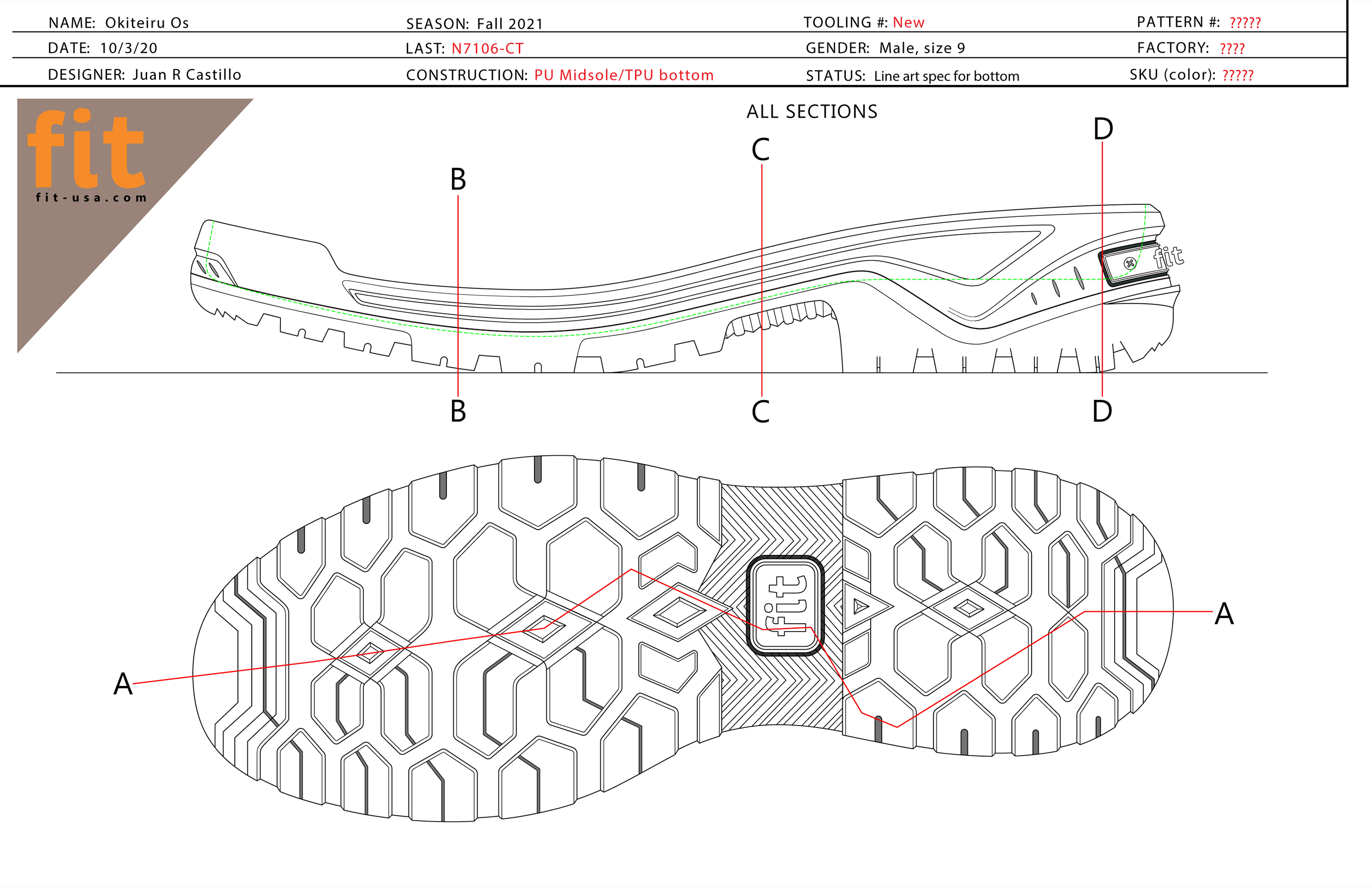 Work Boot Construction Outsole, PU Midsole/TPU bottom by Juan Castillo ...