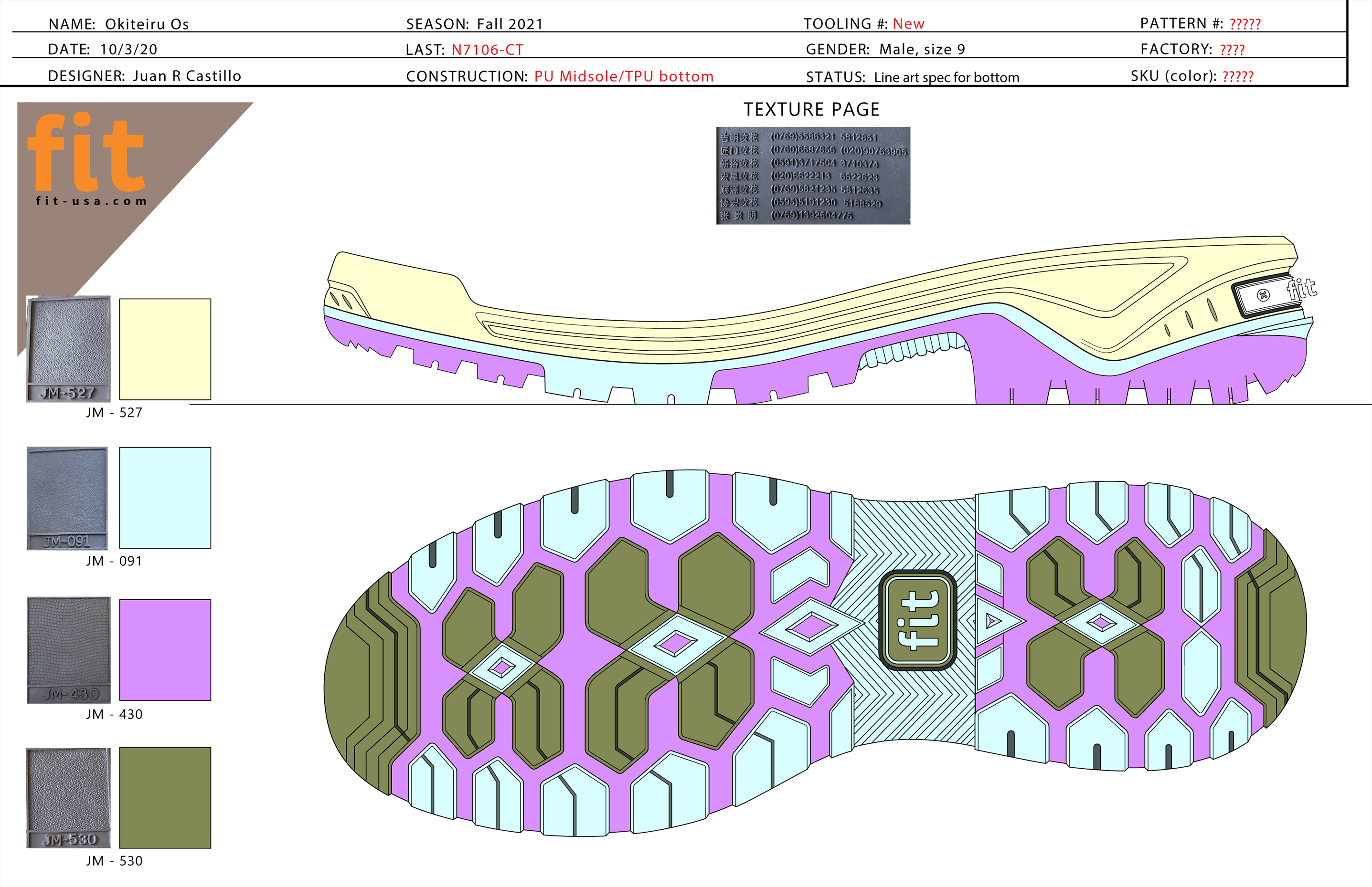 Work Boot Construction Outsole, PU Midsole/TPU bottom by Juan Castillo ...