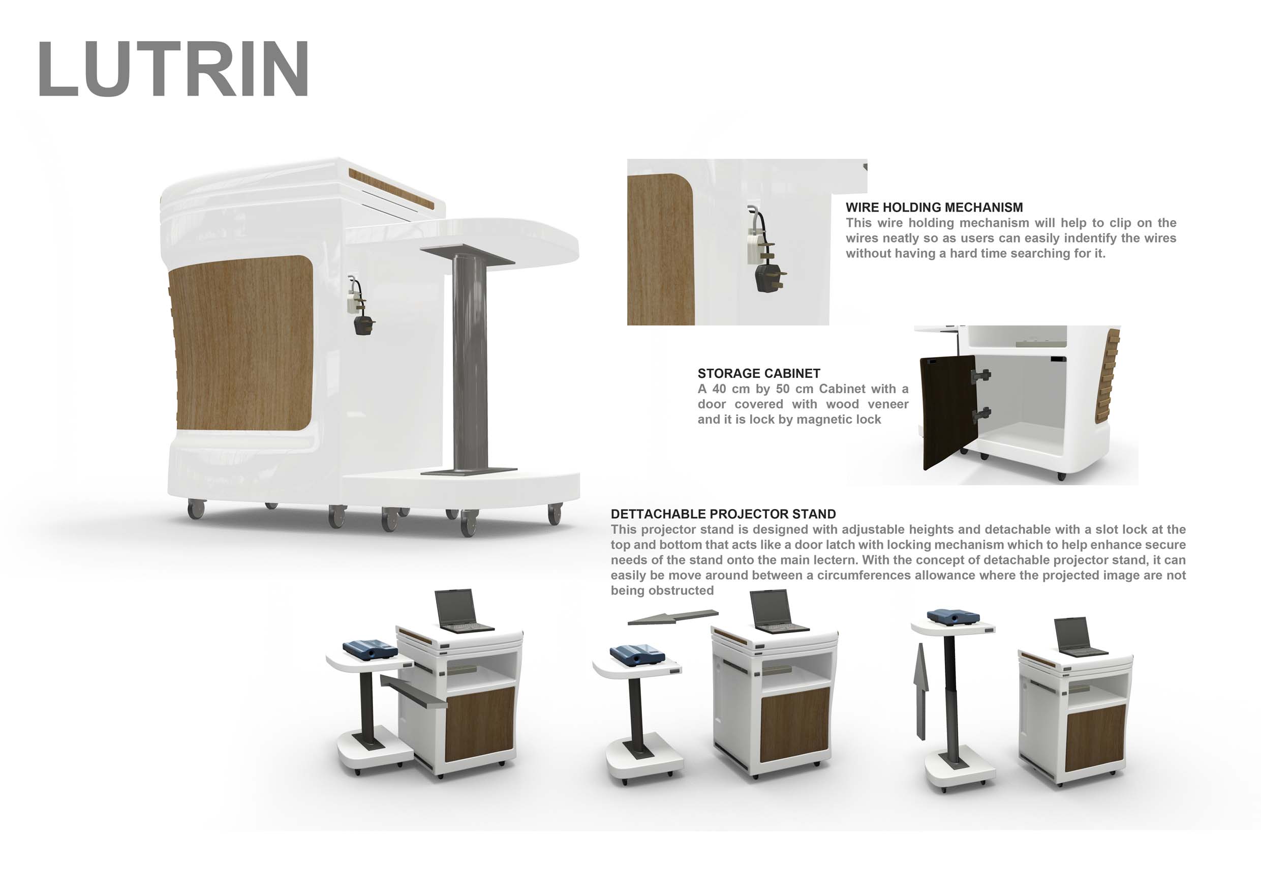 Lectern Design by Eugene Yeo at Coroflot.com