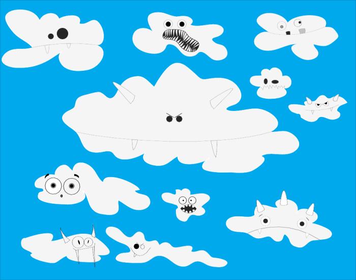 Cloud Monsters by Amber Knight at Coroflot.com