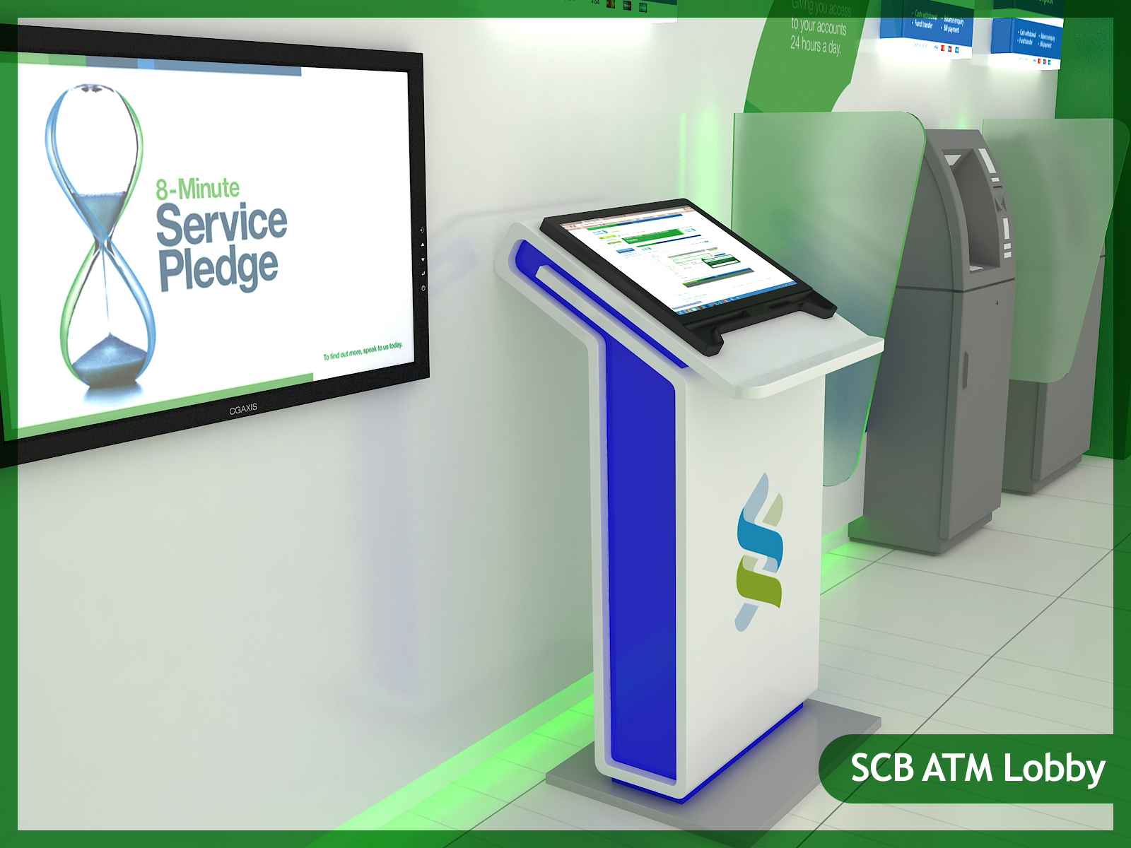 ATM Lobby Design for Standard Chartared Bank by Umair Khan at Coroflot.com