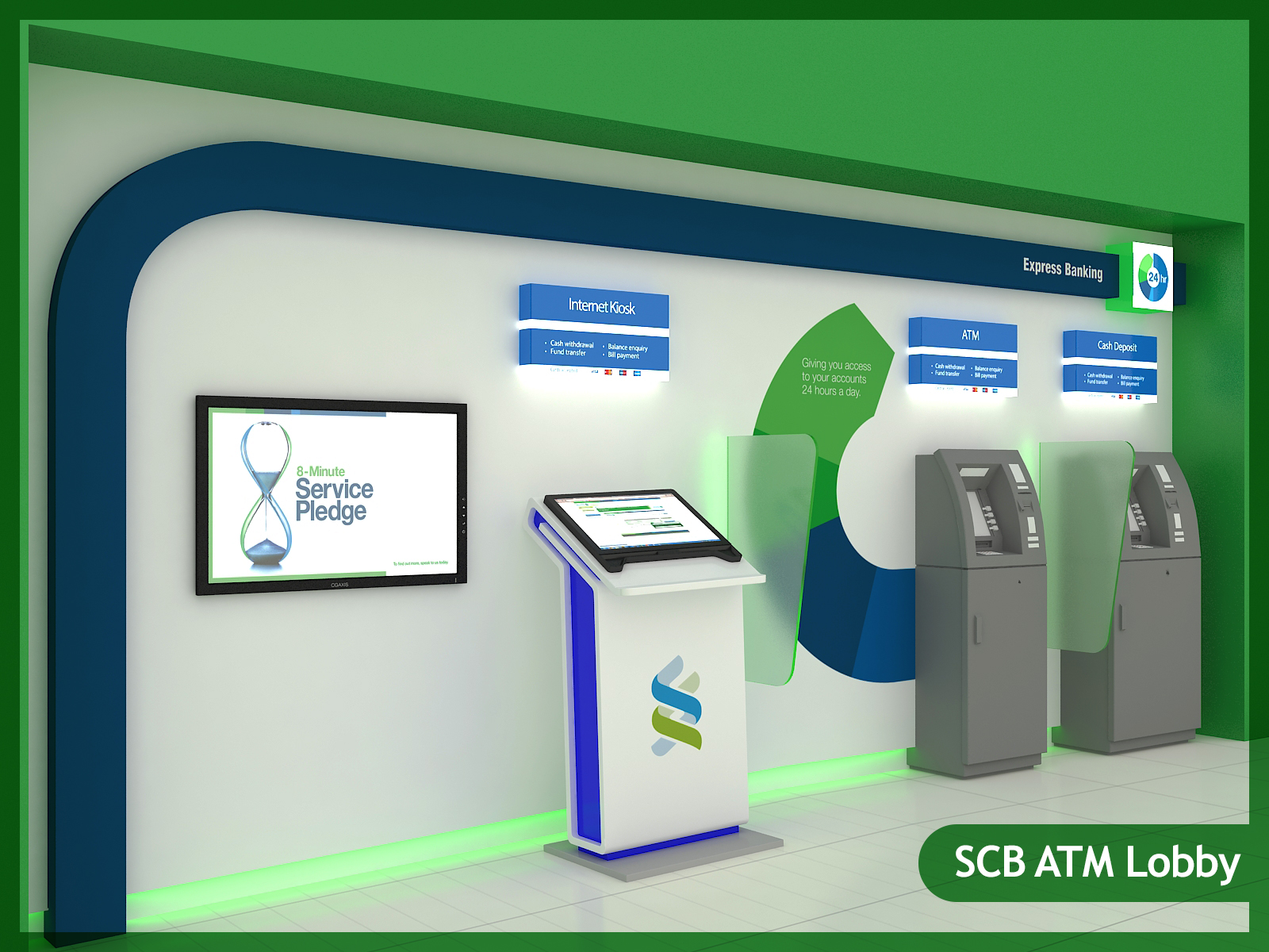 ATM Lobby Design for Standard Chartared Bank by Umair Khan at Coroflot.com