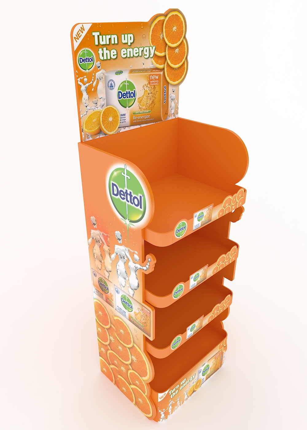 Product Display Gondola for Dettol Re-Energize Soap by Umair Khan at ...