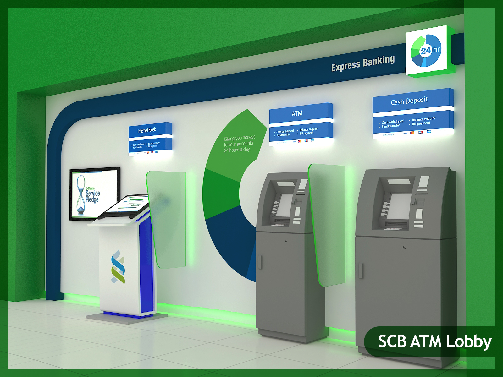 ATM Lobby Design for Standard Chartared Bank by Umair Khan at Coroflot.com