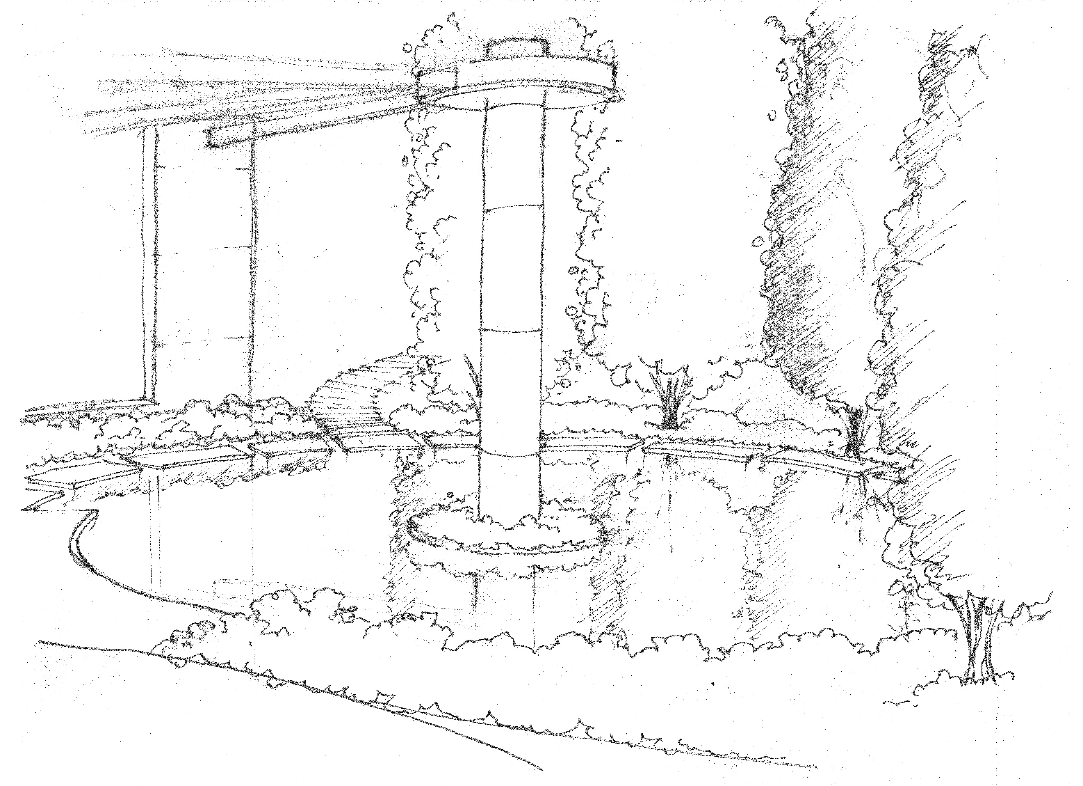 Contemporary Reflecting Pool by Daniel Bunch, PLA at Coroflot.com