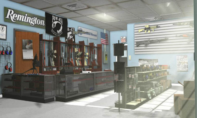 3D Gunshop by Michael Merion at Coroflot.com