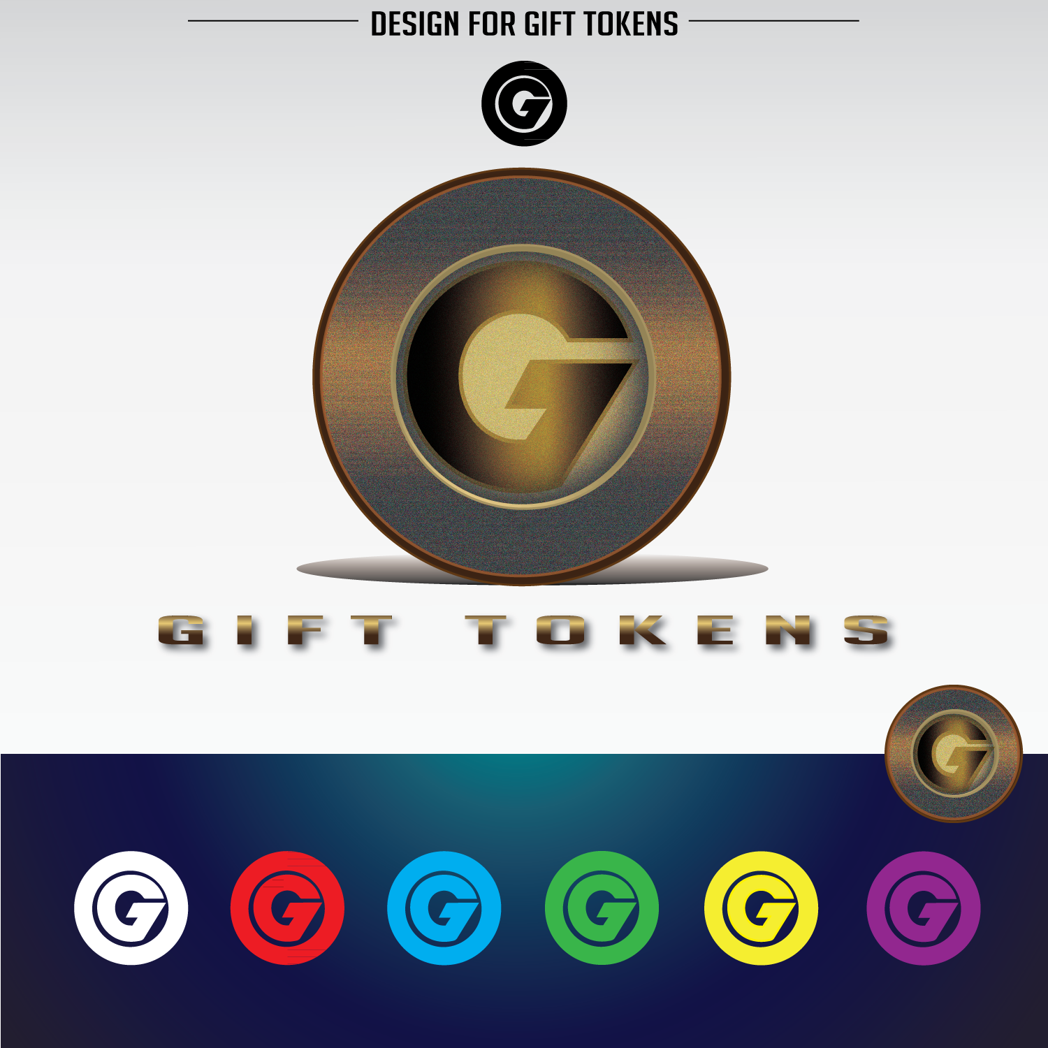 Gift Tokens Logo by Garrett Land at Coroflot.com