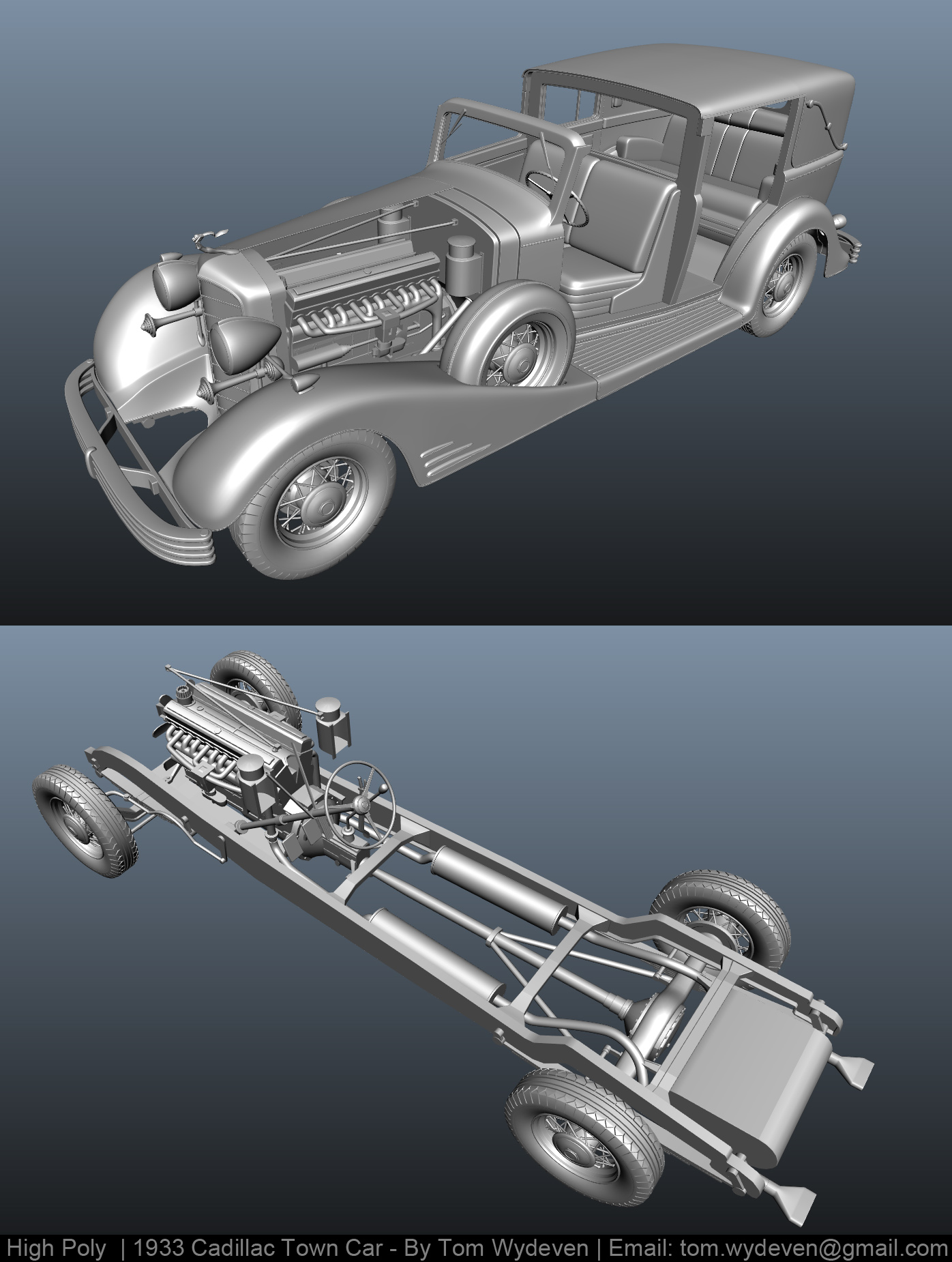 High-Poly Modeling by Tom Wydeven at Coroflot.com