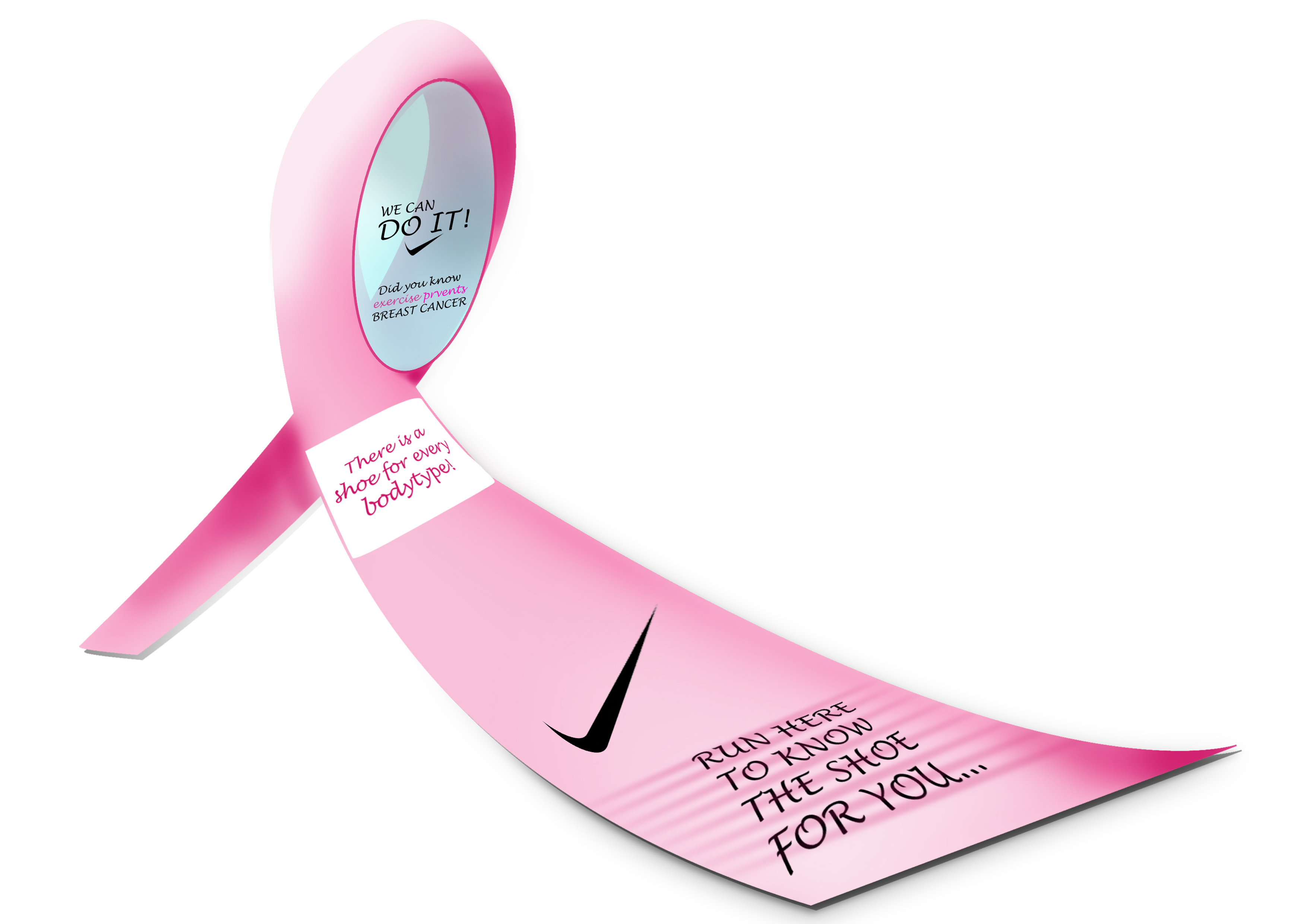 NIKE PINK RIBBON RUNNER by ARUSHI NAYAR at Coroflot.com