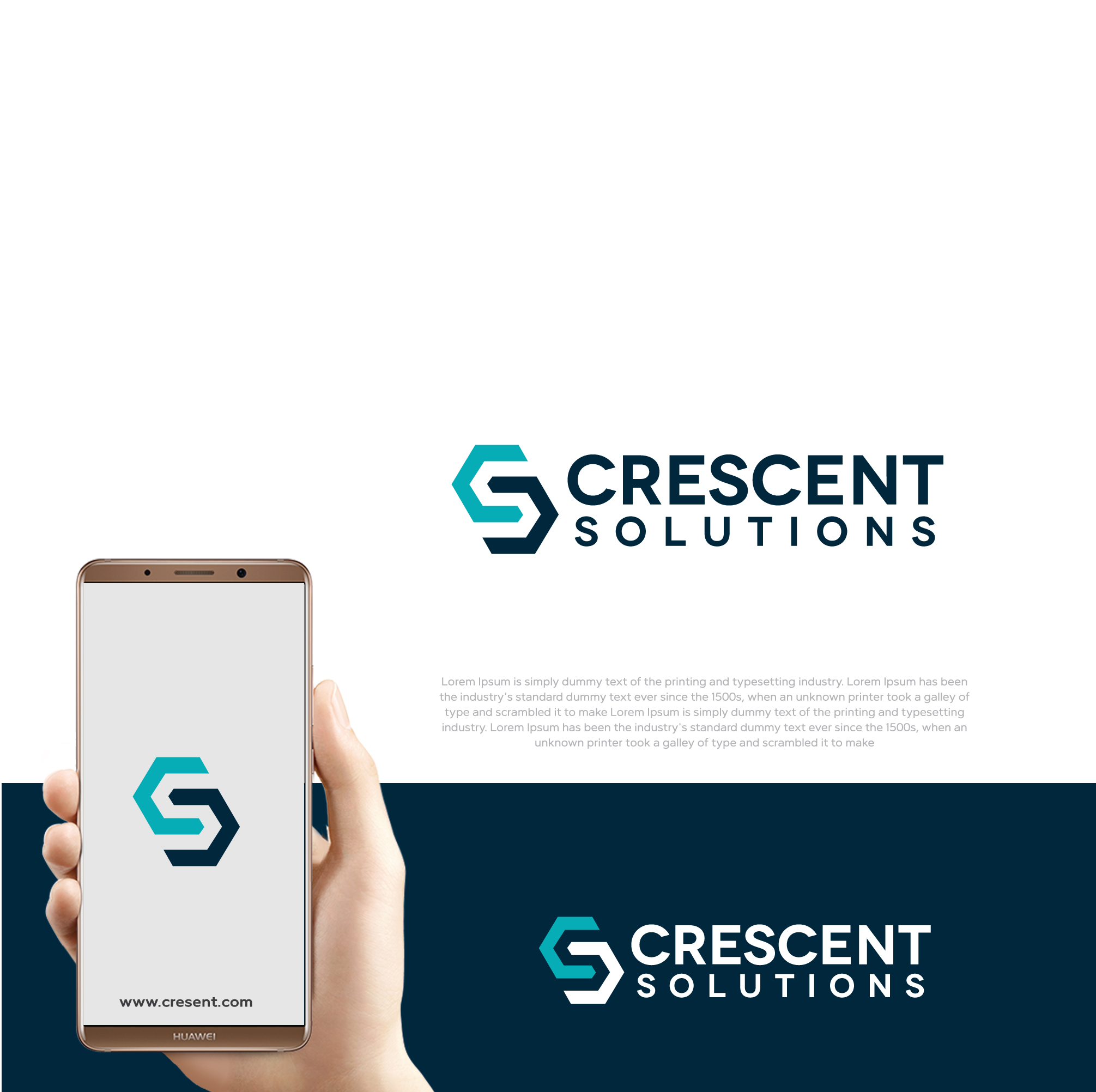 Logo for Crescent Solutions by Subha Islam at Coroflot.com