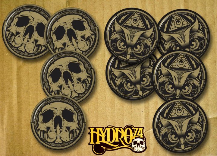 Hydro 74 Buttons by Custom Buttons at Coroflot.com