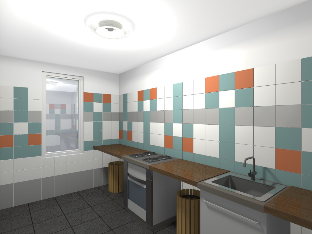 KITCHEN design project in a student dormitory by Ekaterina Shcheblykina ...