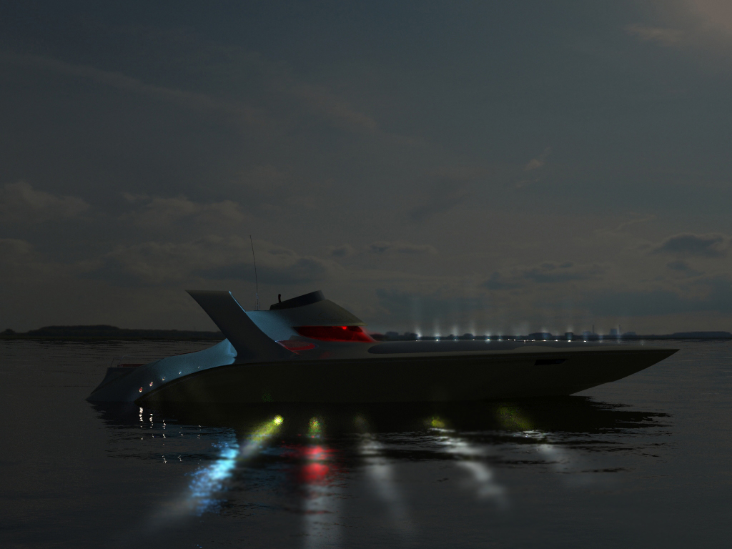 Coolboat (ship design visualization) by Márk Csikós at Coroflot.com