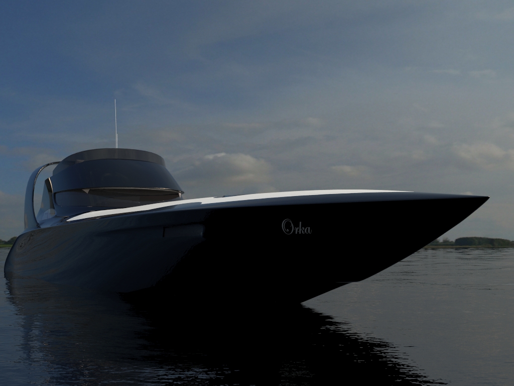 Coolboat (ship design visualization) by Márk Csikós at Coroflot.com