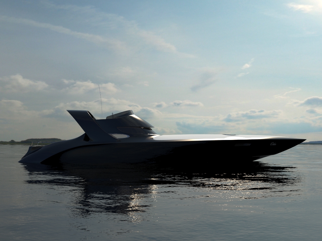 Coolboat (ship design visualization) by Márk Csikós at Coroflot.com