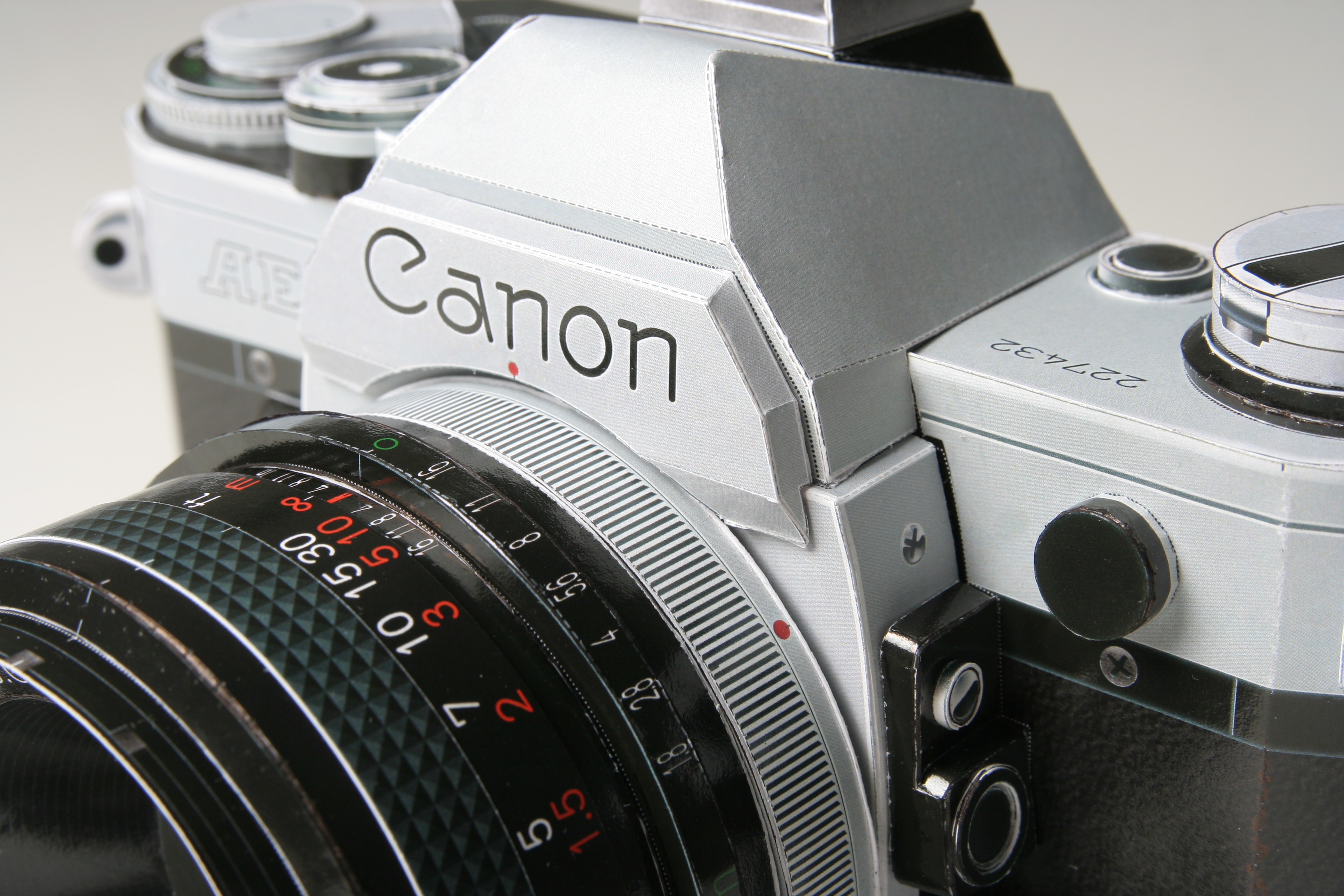Canon AE-1 Paper Model by Ryan Cheah at Coroflot.com