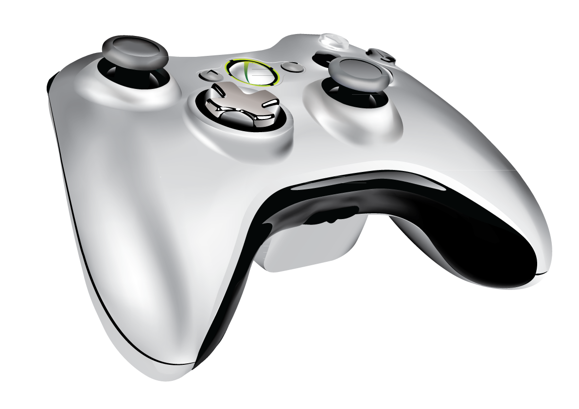 Xbox controller rendering by Patricia Layog at Coroflot.com