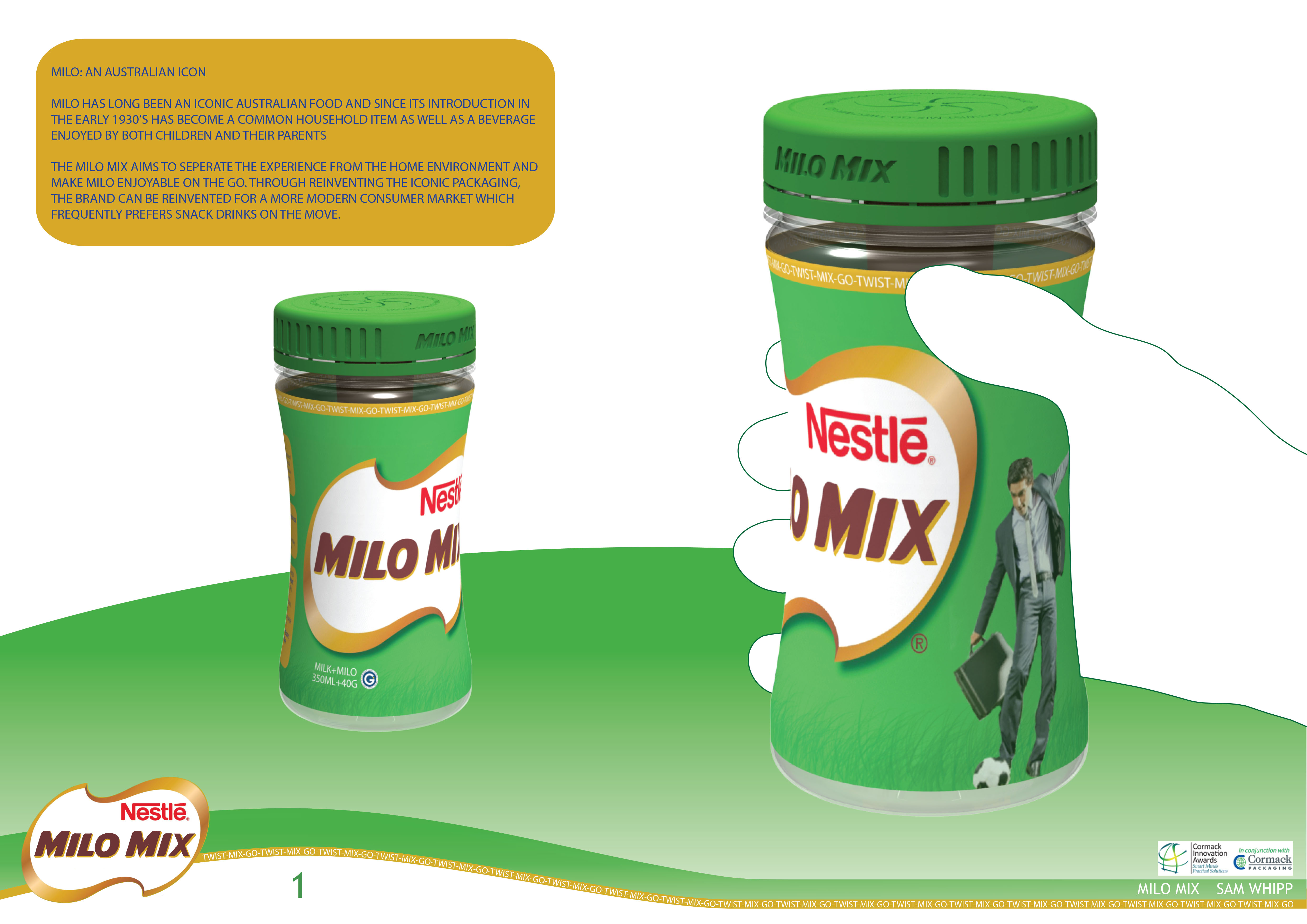 Milo Mix Packaging by Sam Whipp at Coroflot.com