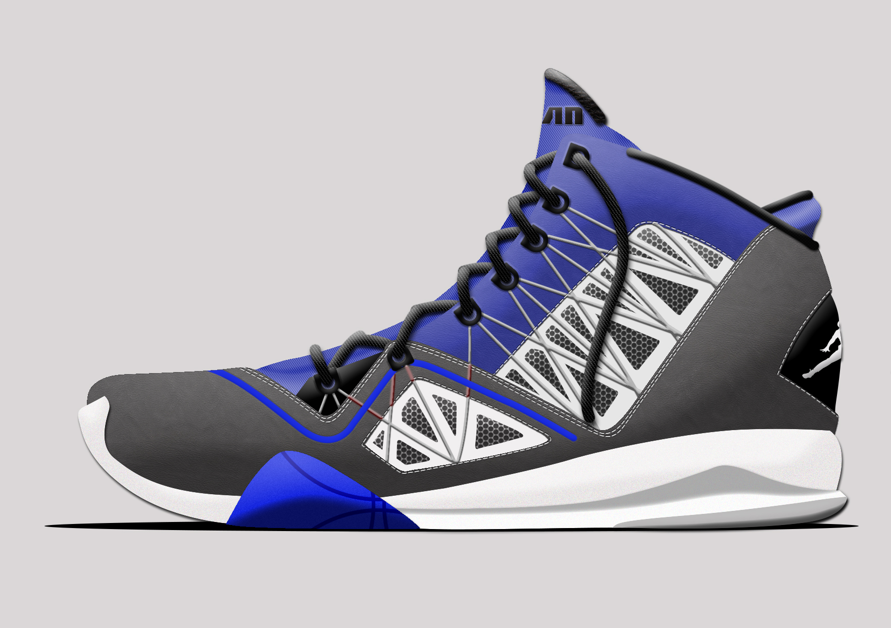 First try for sports shoes design by Yasen Ben Rhayem at Coroflot.com
