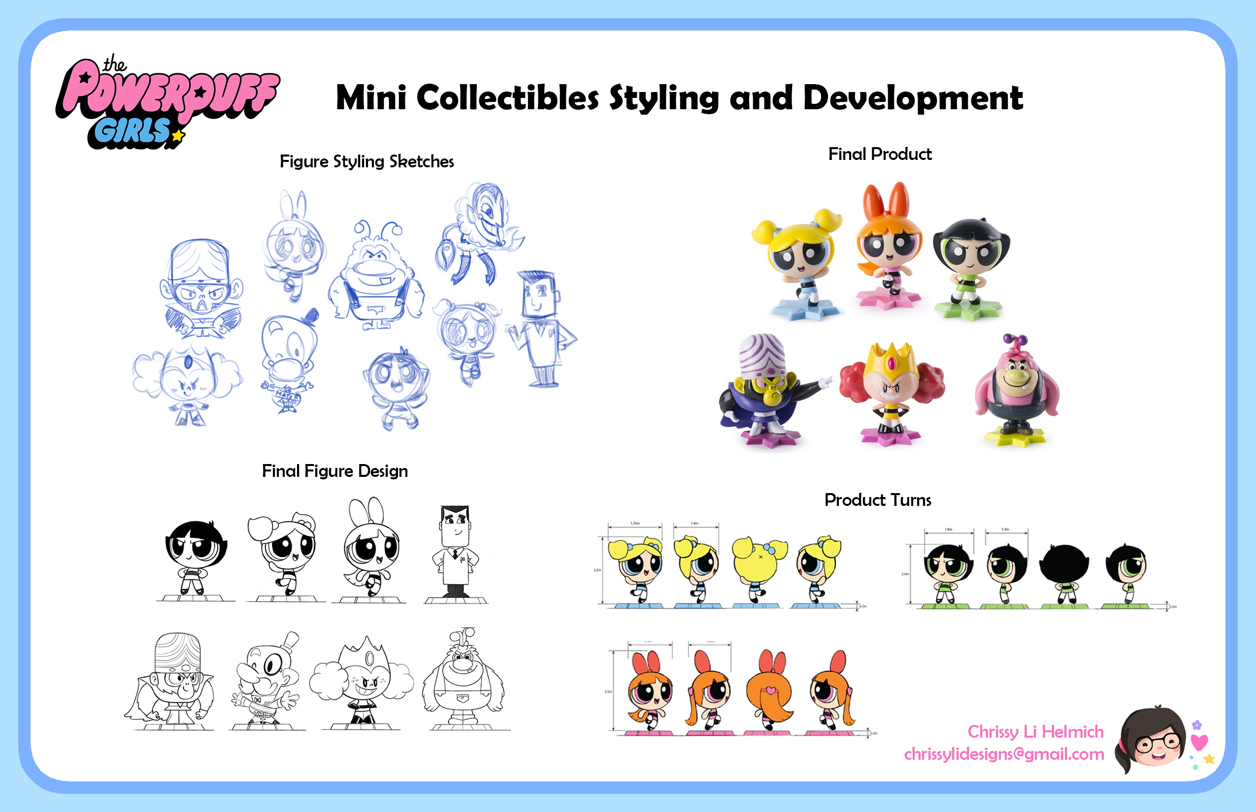 Powerpuff Girls Toy Design by Chrissy Li Helmich at Coroflot.com