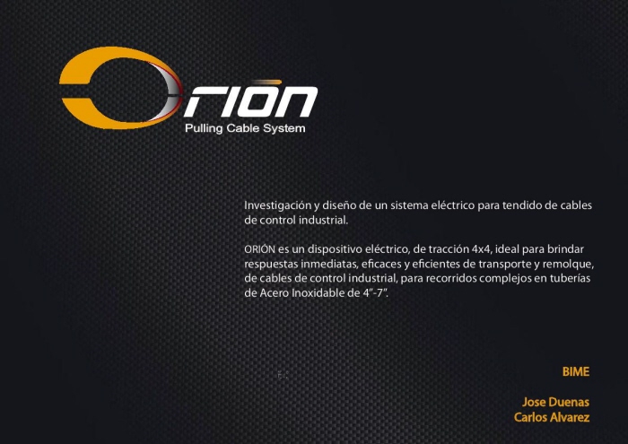 Orion - Pulling Cable System by Carlos Alvarez at Coroflot.com