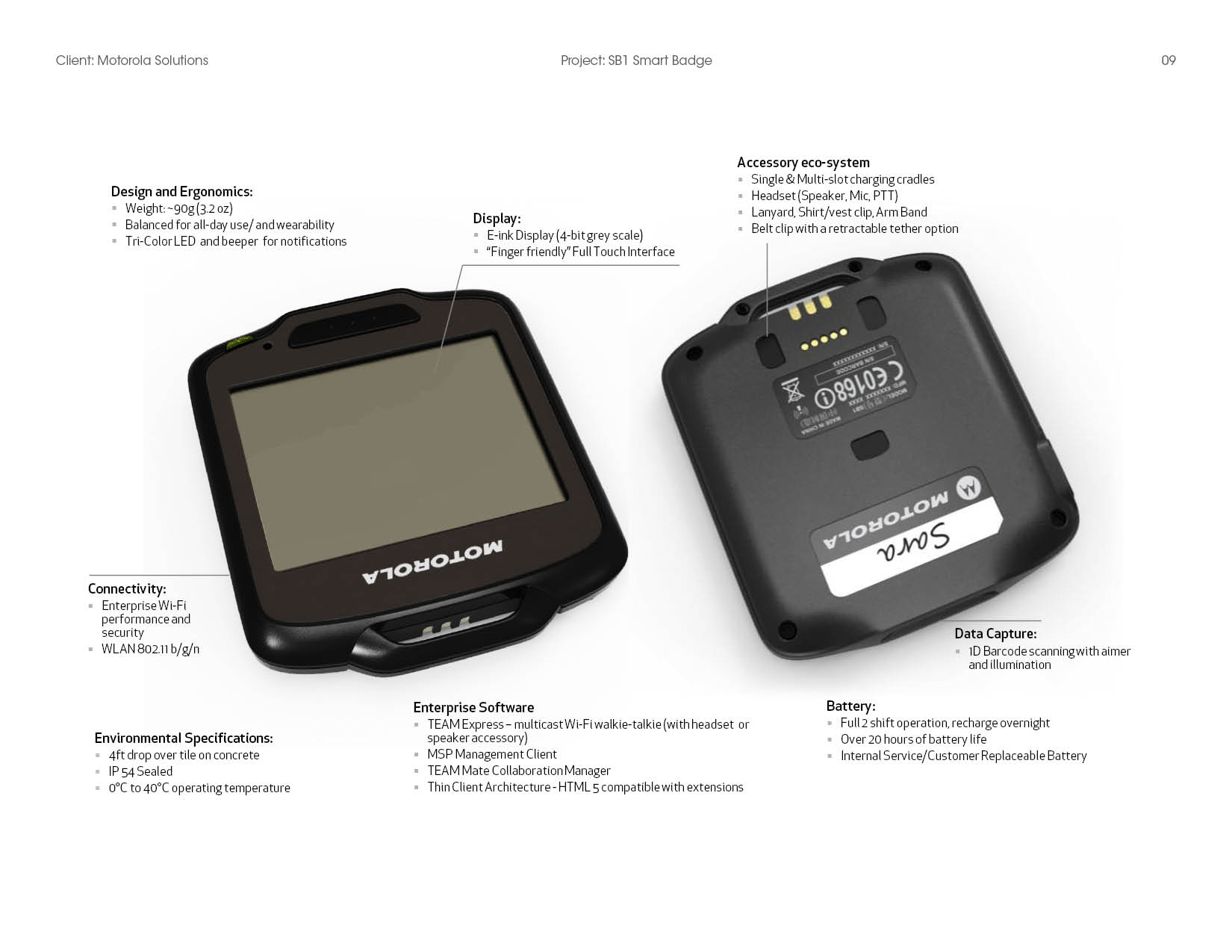 Motorola Solutions SB1 by Eric Zhu at Coroflot.com