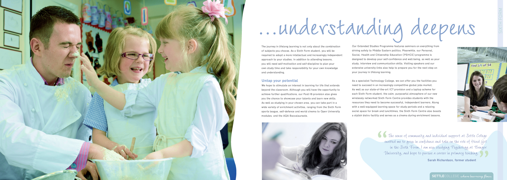 Settle College rebrand by Robin Turton at Coroflot.com