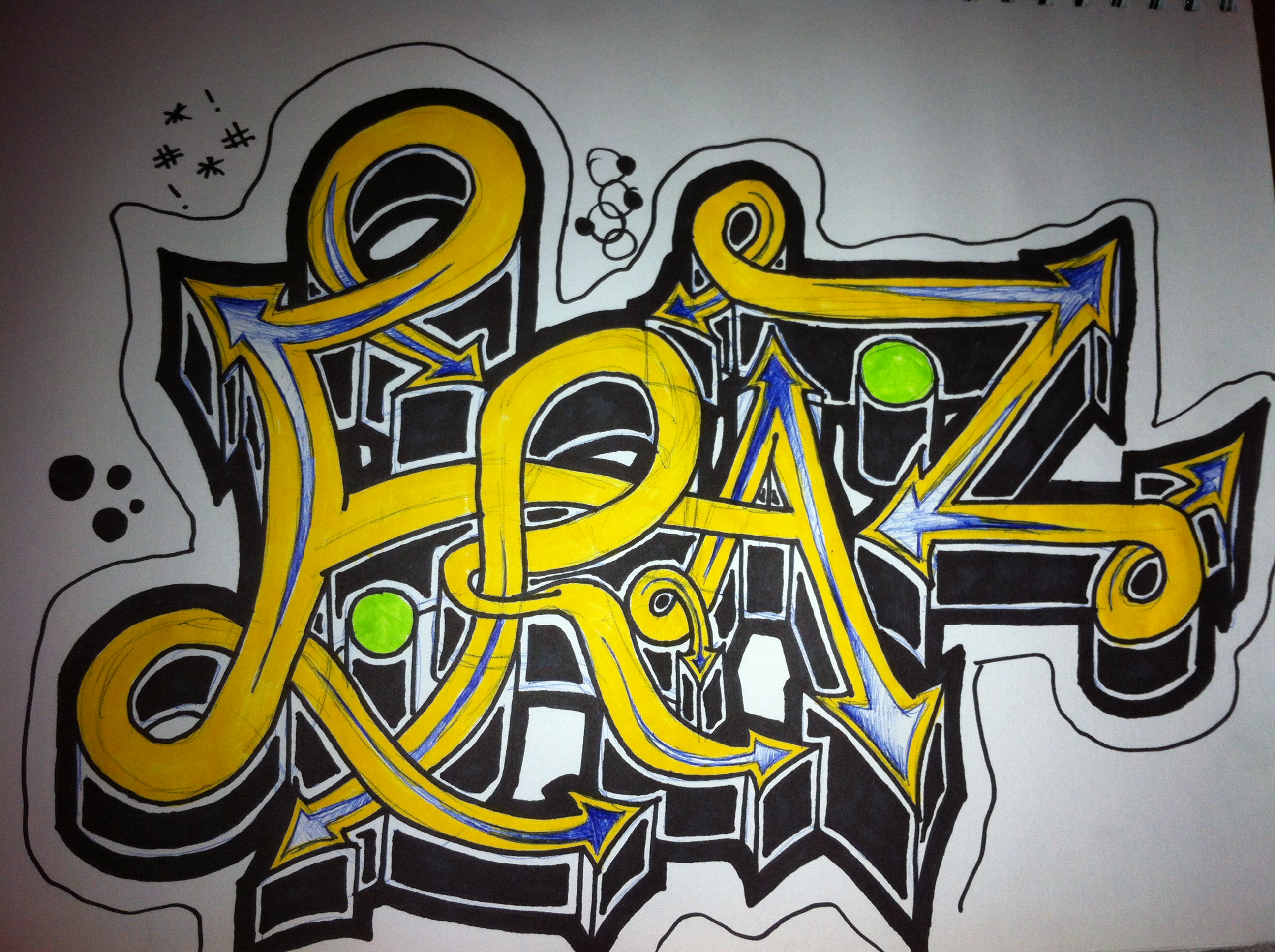 Graffiti Name Drawings by Alisdair Cassells at Coroflot.com