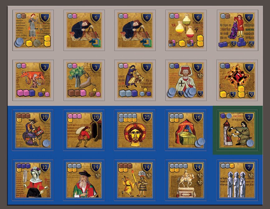 Caylus board game by Mike Doyle at Coroflot.com