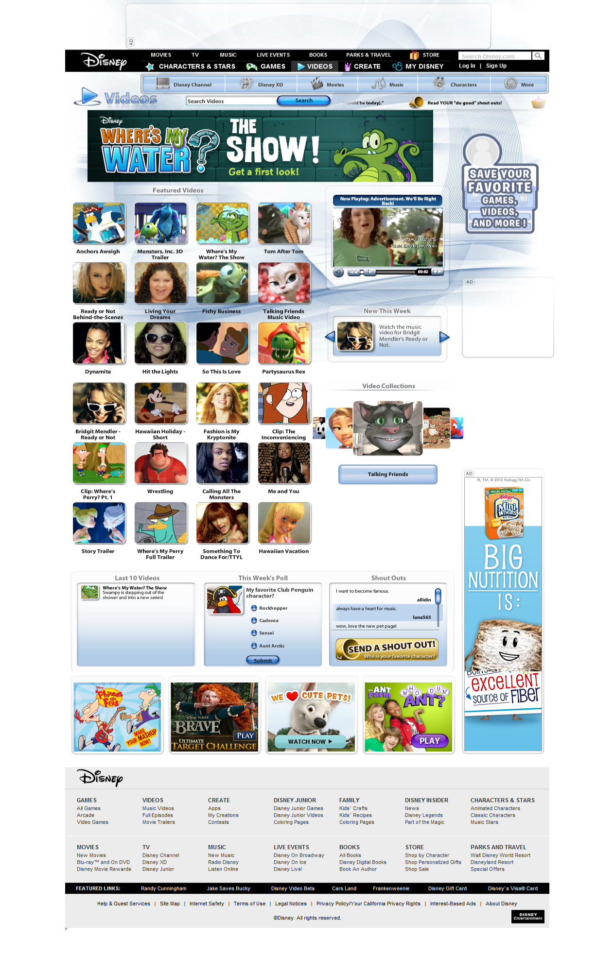 Disney.com Home, Category, and Portal pages by David Gonzalez at ...