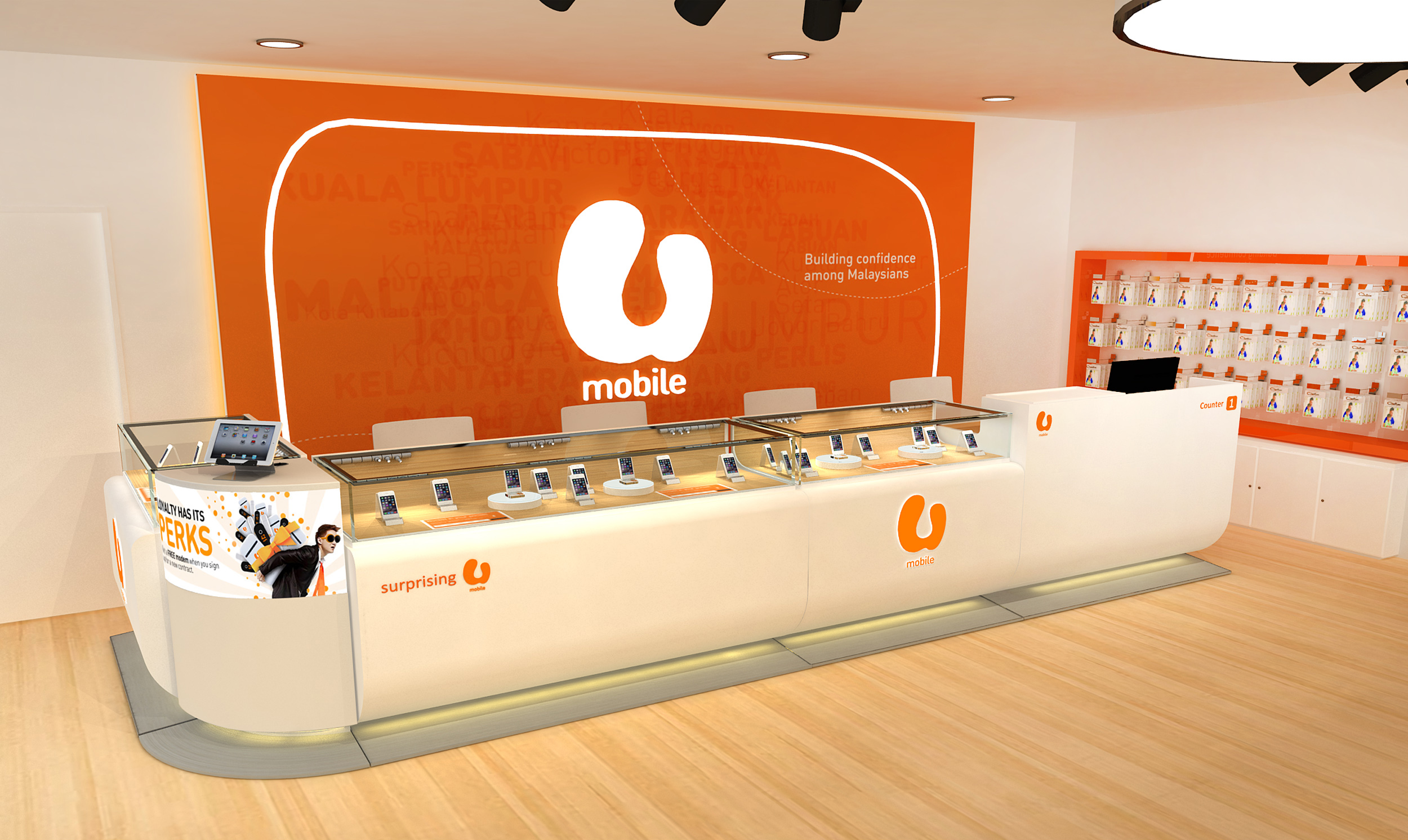 Umobile Telco re-brands furniture and concept store by Firdaus Nawawi ...